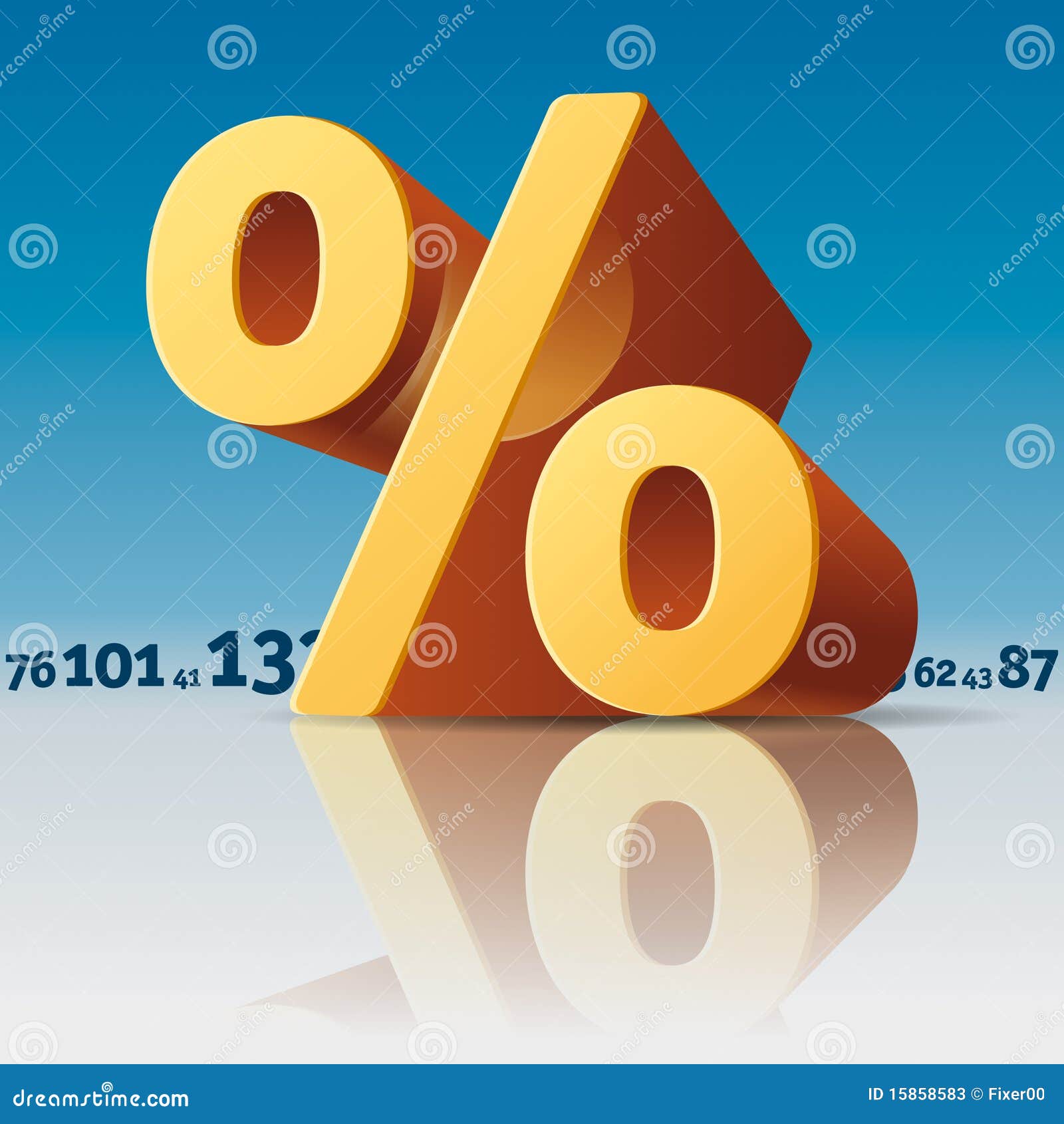 Percent Symbol stock vector. Illustration of graph, finances - 15858583