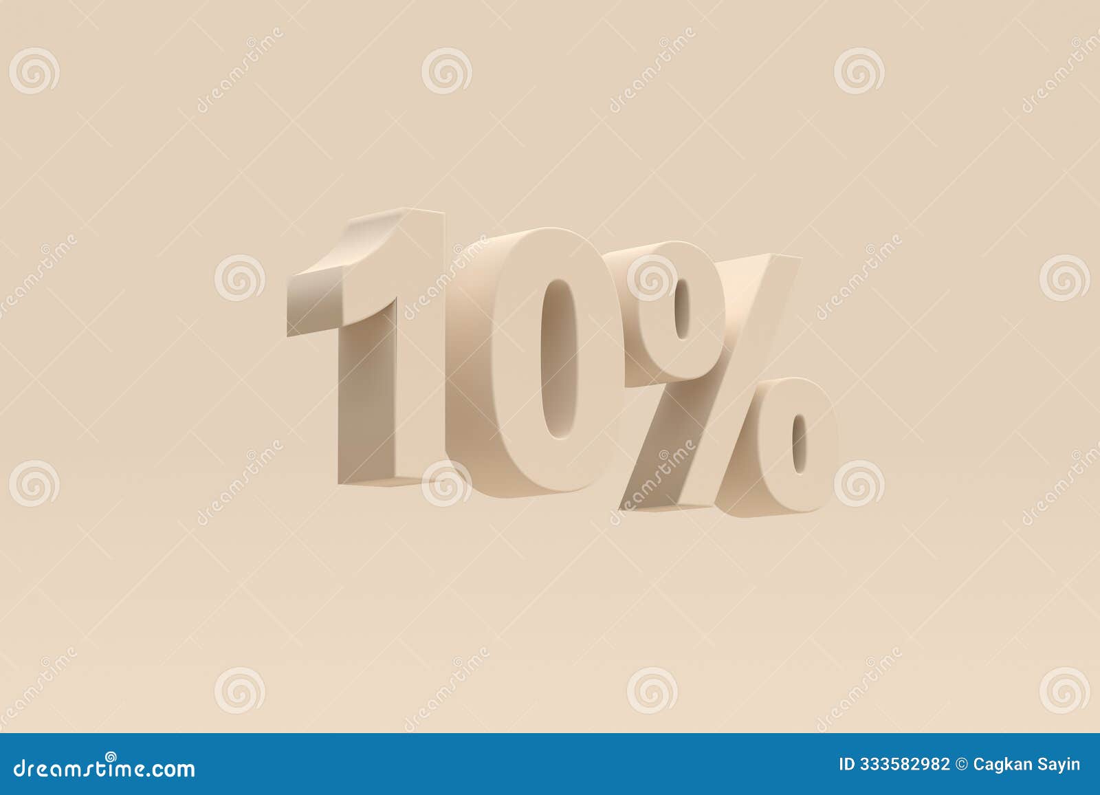 10 Percent Symbol Discount Offer on Light Background Stock Illustration ...