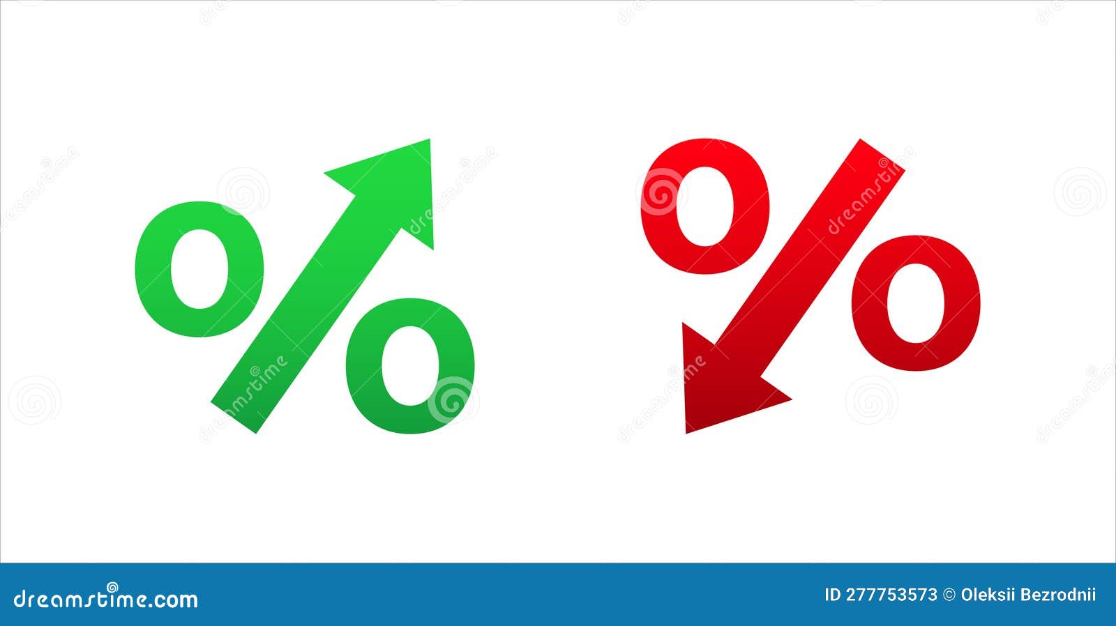 Percent Symbol Increase Growth and Decrease Icon Stock Illustration ...