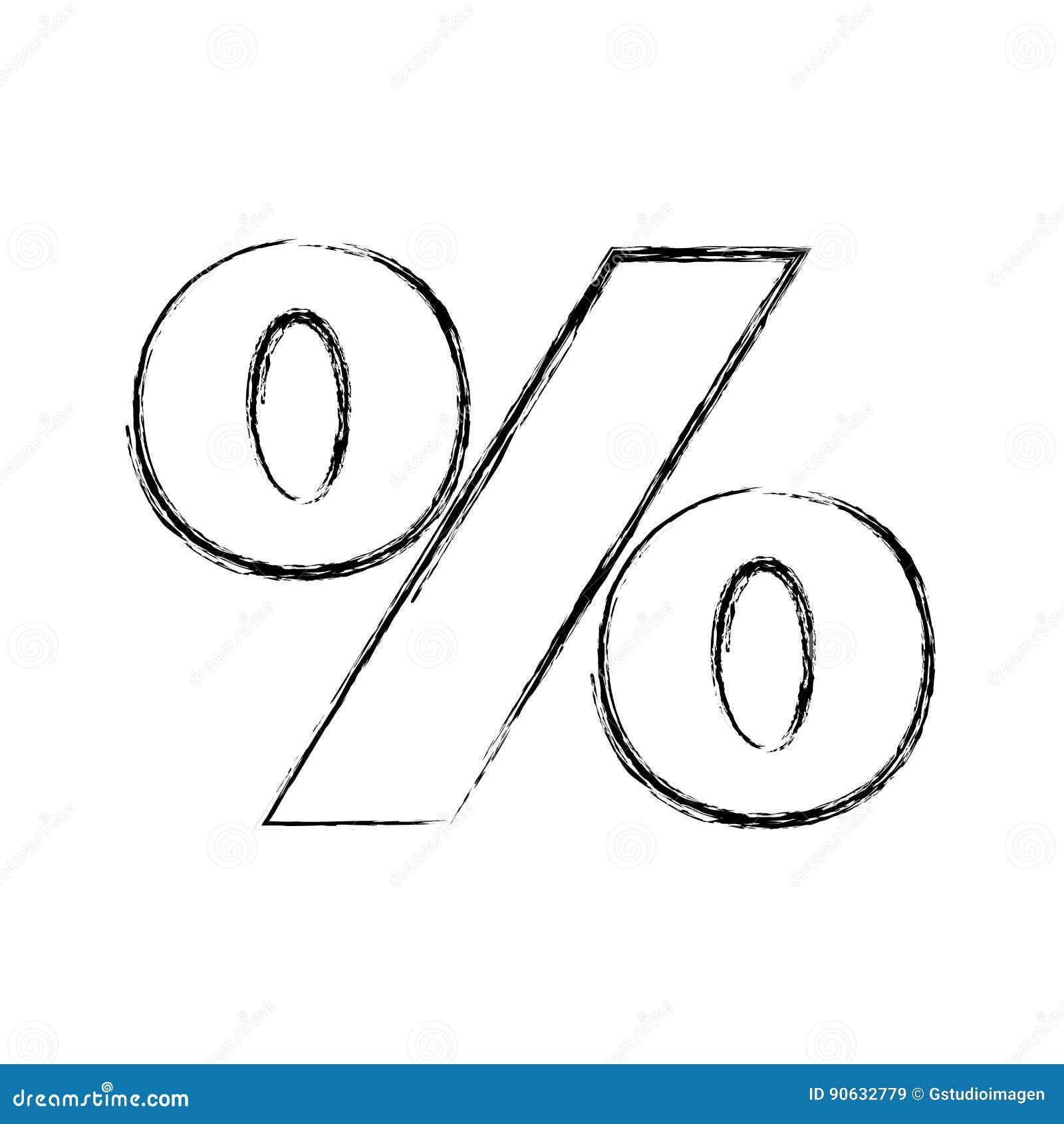 Percent Symbol Isolated Icon Stock Vector - Illustration of design ...