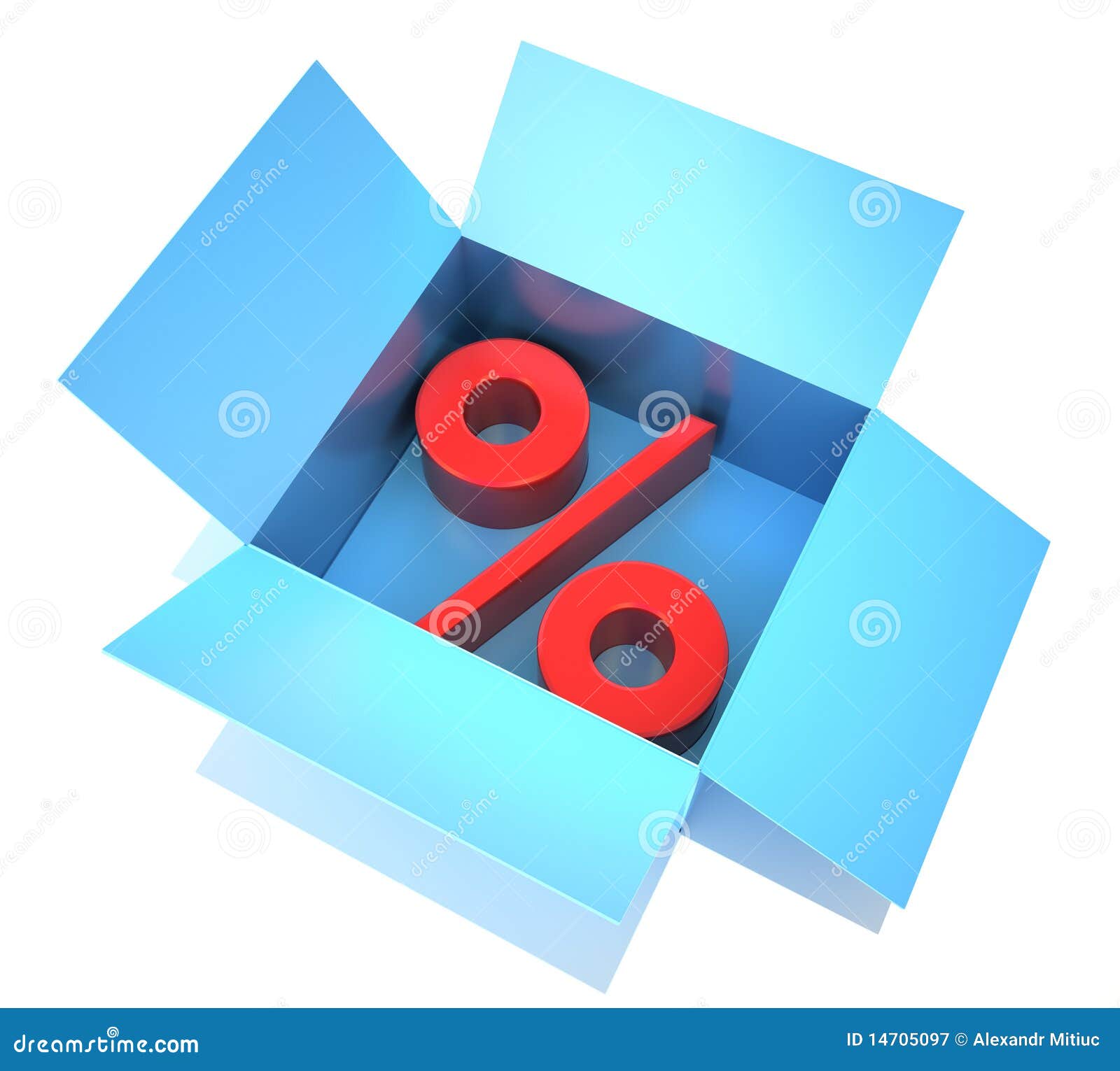 Percent Symbol Laying in To the Box Stock Illustration - Illustration ...