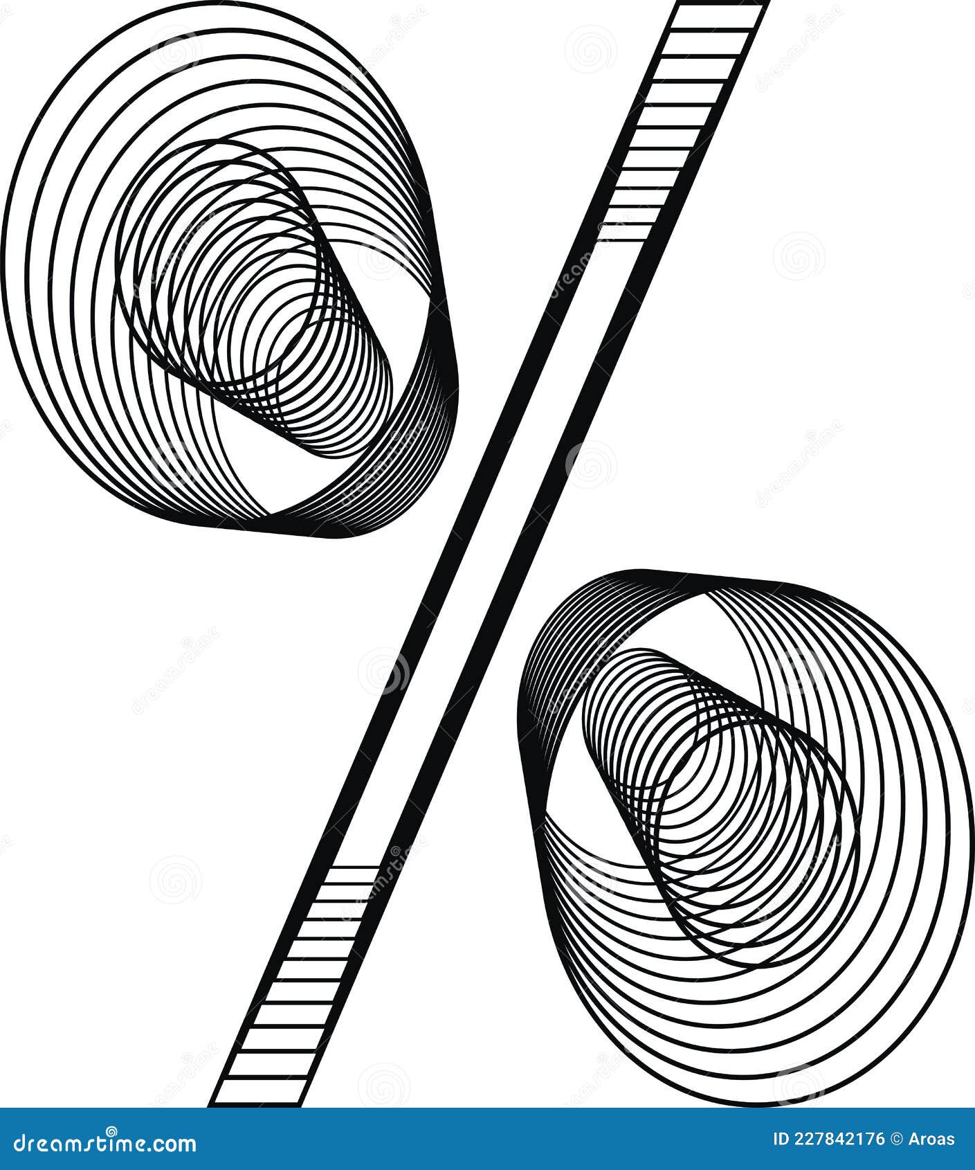 PERCENT Symbol Line Logo Icon Design Stock Vector - Illustration of ...