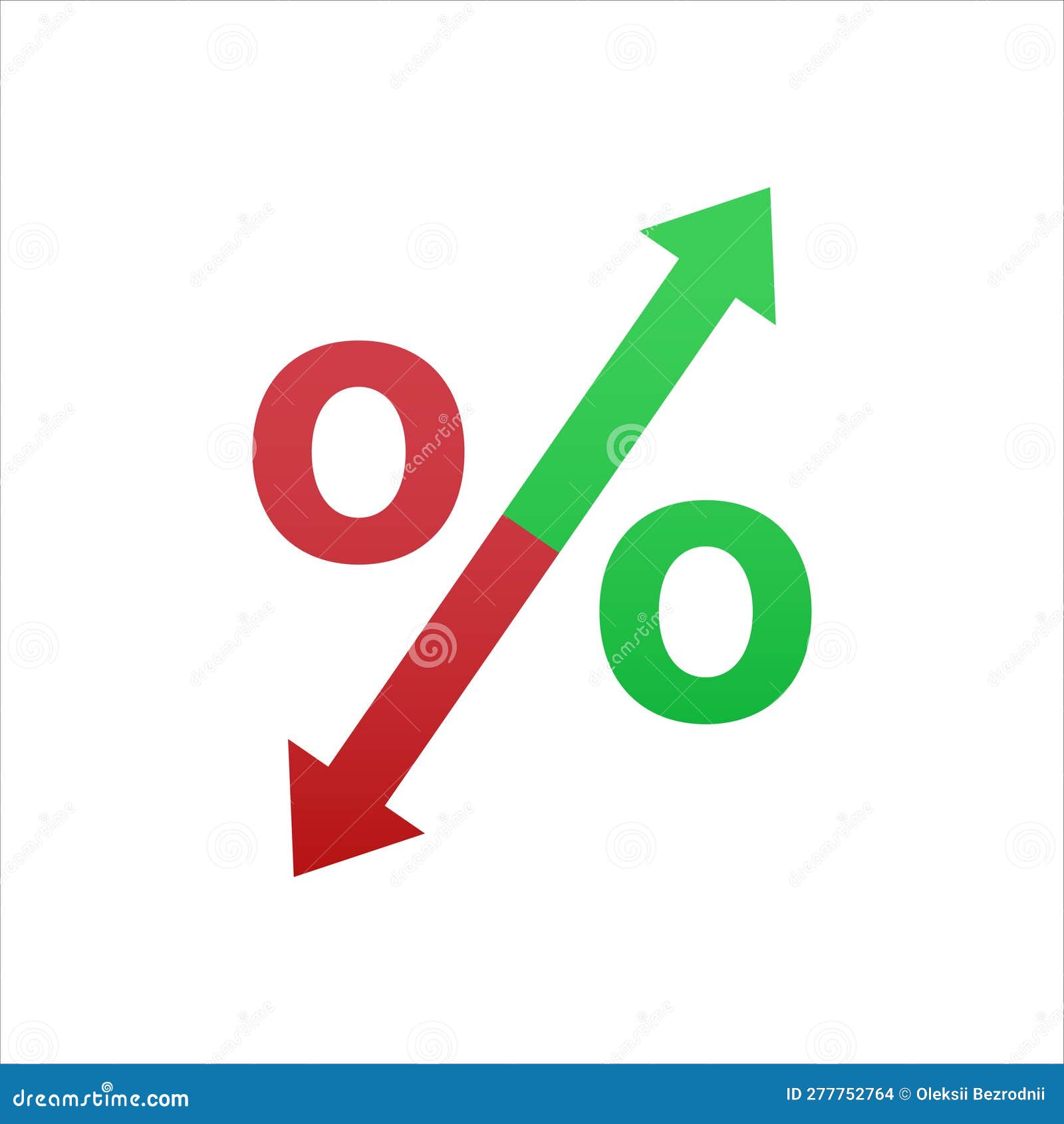 Percent Symbol Market Increase Growth and Decrease Icon. Stock Illustration - Illustration of ...