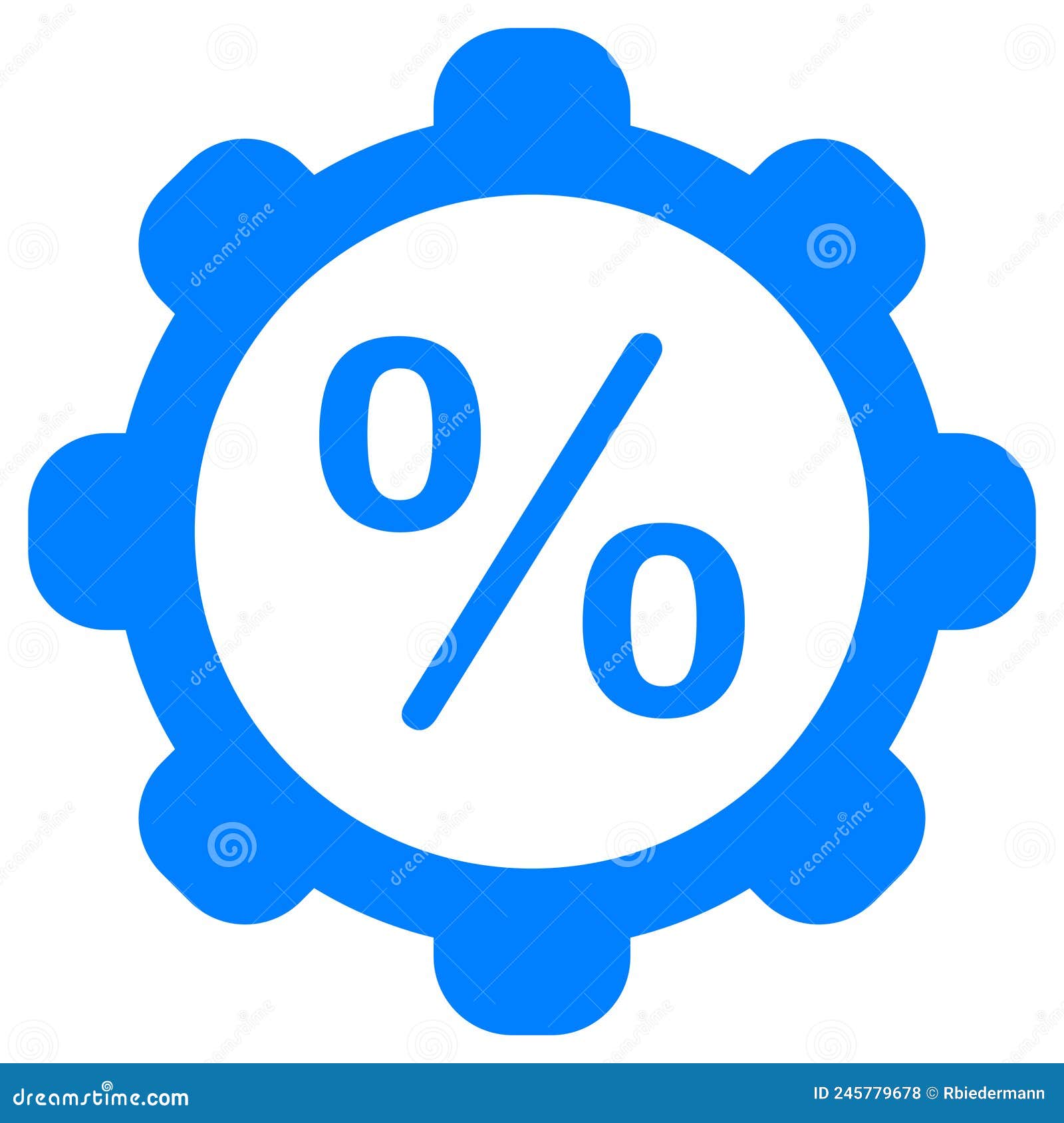 Percent and wheel stock vector. Illustration of wheel - 245779678