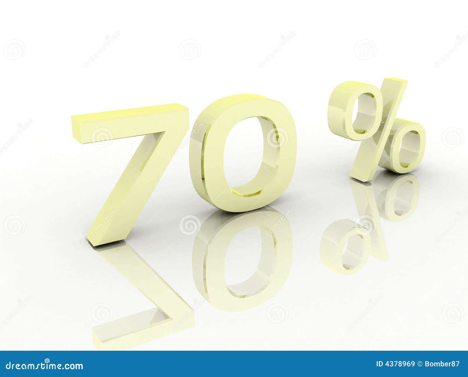 Percentage stock illustration. Illustration of reflection - 4378969