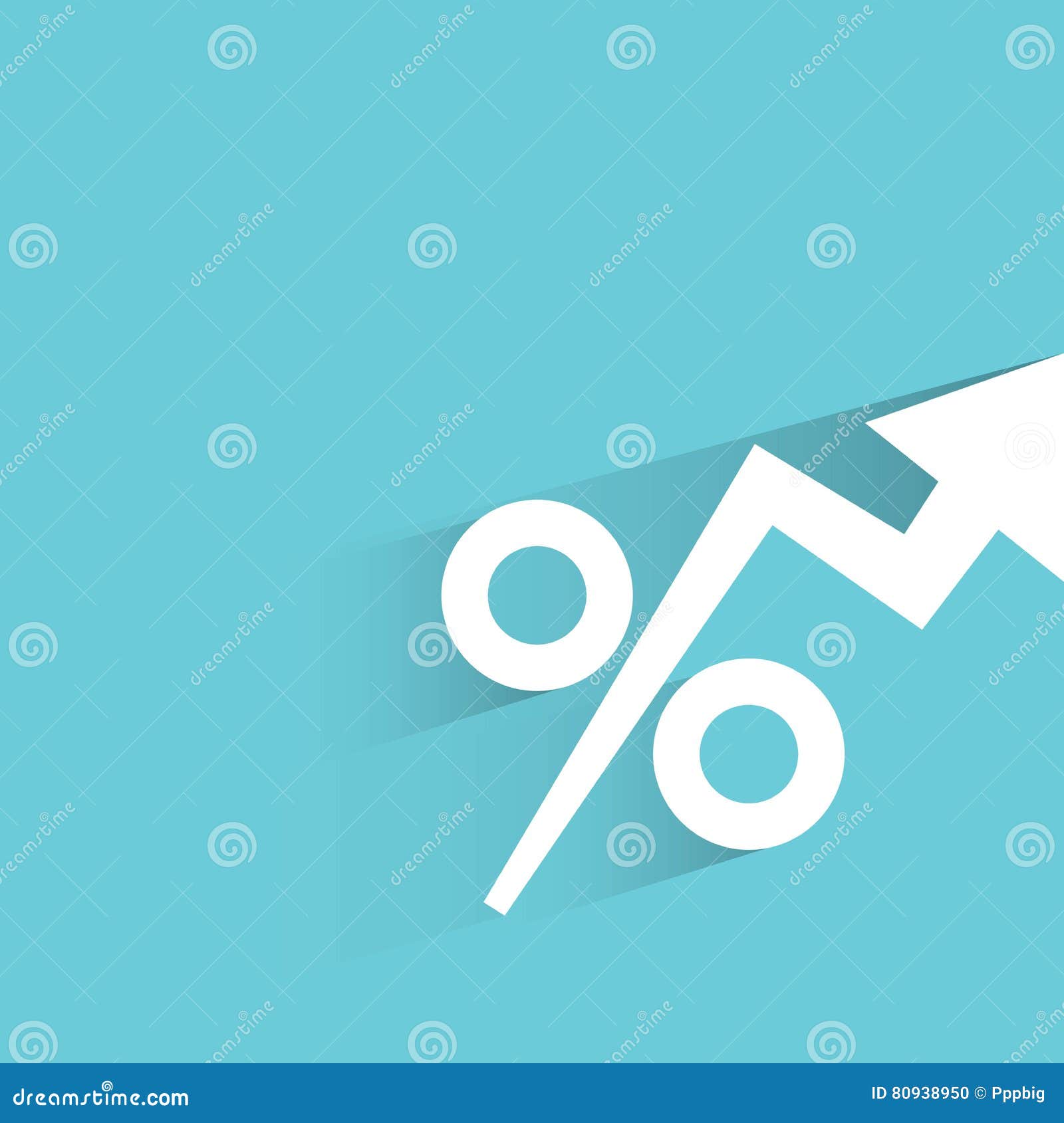 Percentage chart stock illustration. Illustration of deal - 80938950