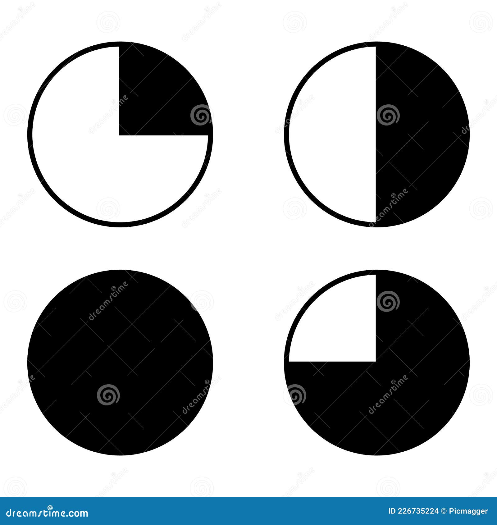 Percentage Chart - Template. Stock Vector - Illustration of drawing ...