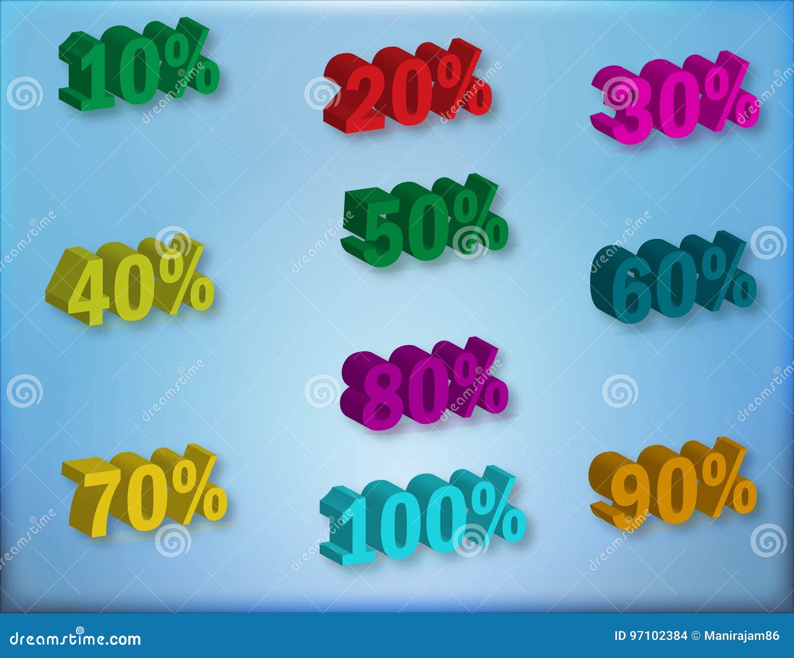 Percentage stock illustration. Illustration of double - 97102384