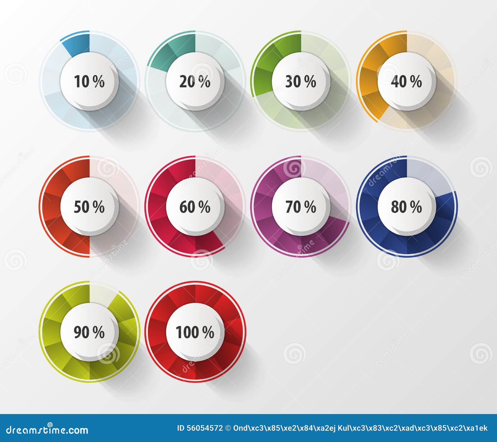Percentage Diagram Set. Circle Pie Chart From 1 To 100 Percent. Design ... Percentage Diagram Set. Circle Pie Chart From 1 To 100 Percent. Design ...