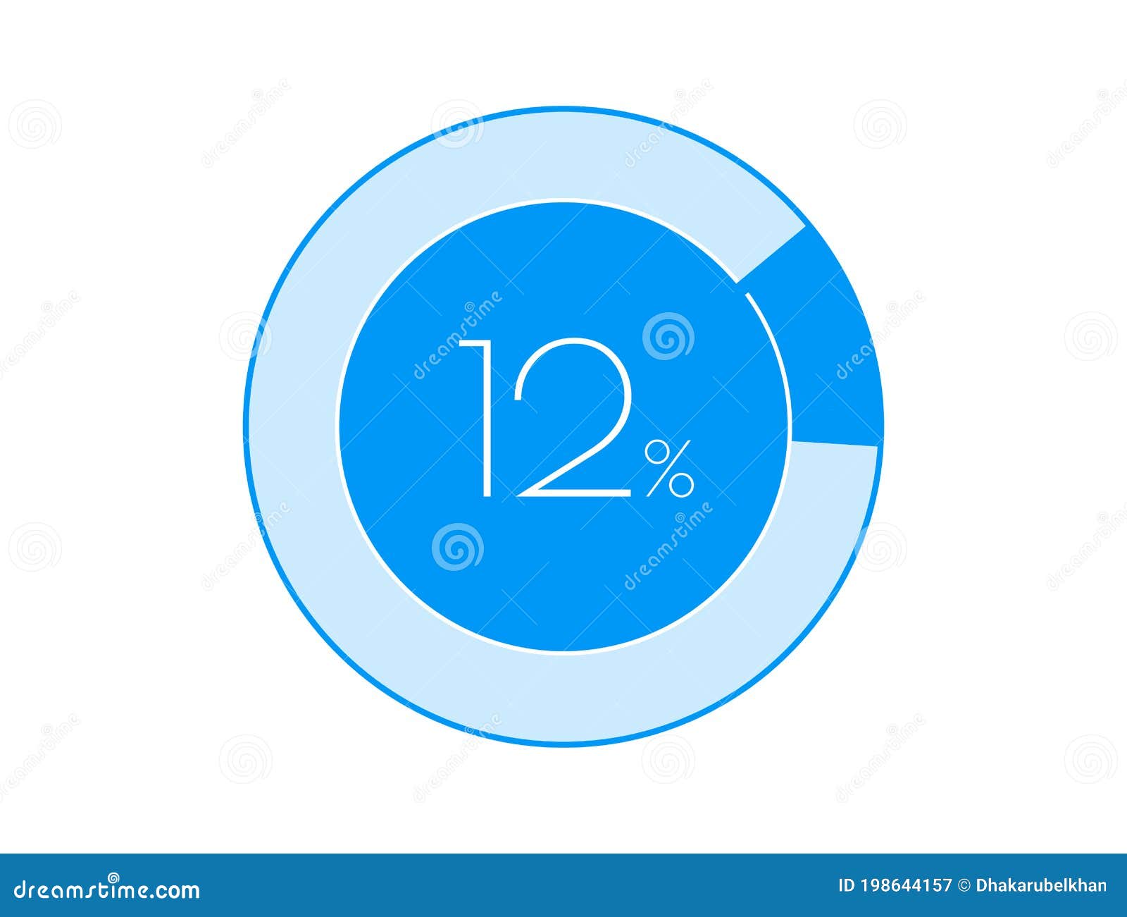 12 Percentage, 12 Percentage Diagrams Infographic Stock Vector ...