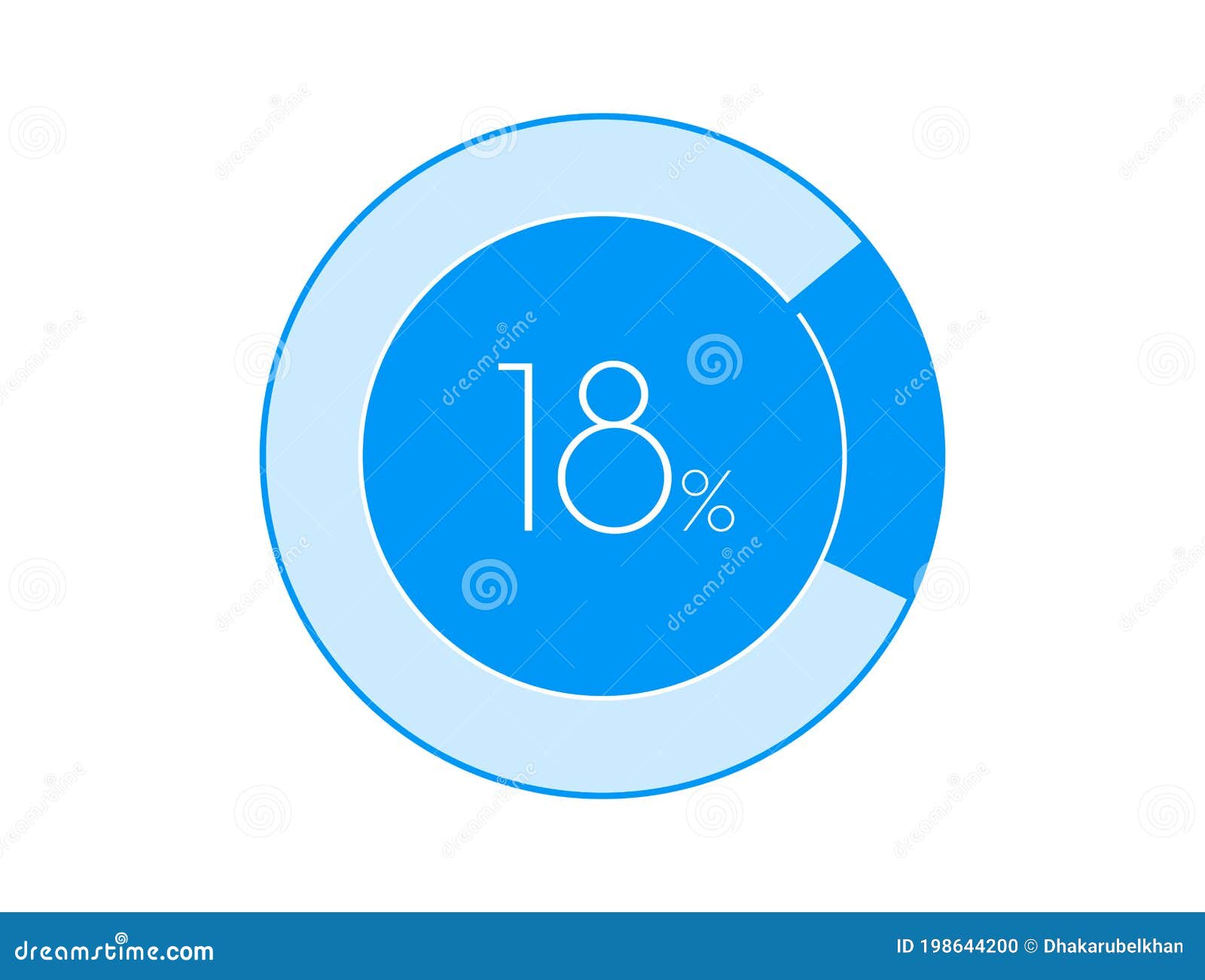 18 Percentage, 18 Percentage Diagrams Infographic Stock Vector ...