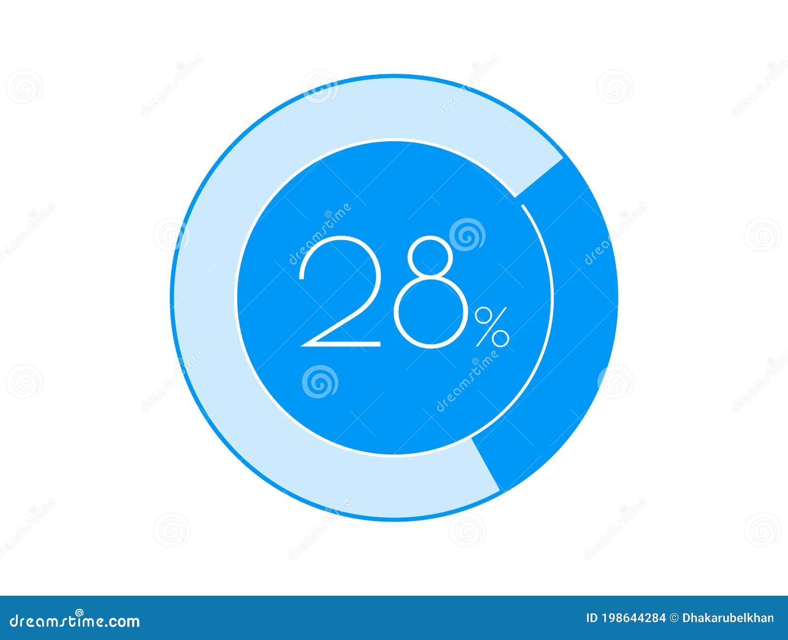 28 Percentage, 28 Percentage Diagrams Infographic Stock Vector ...