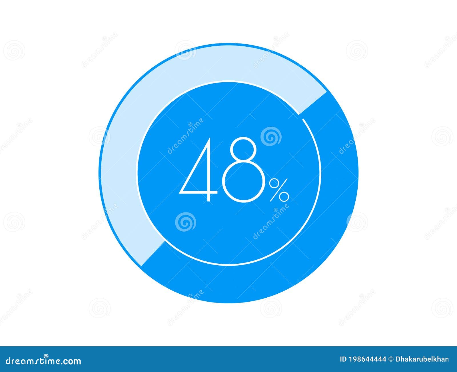 48 Percentage, 48 Percentage Diagrams Infographic Stock Vector ...