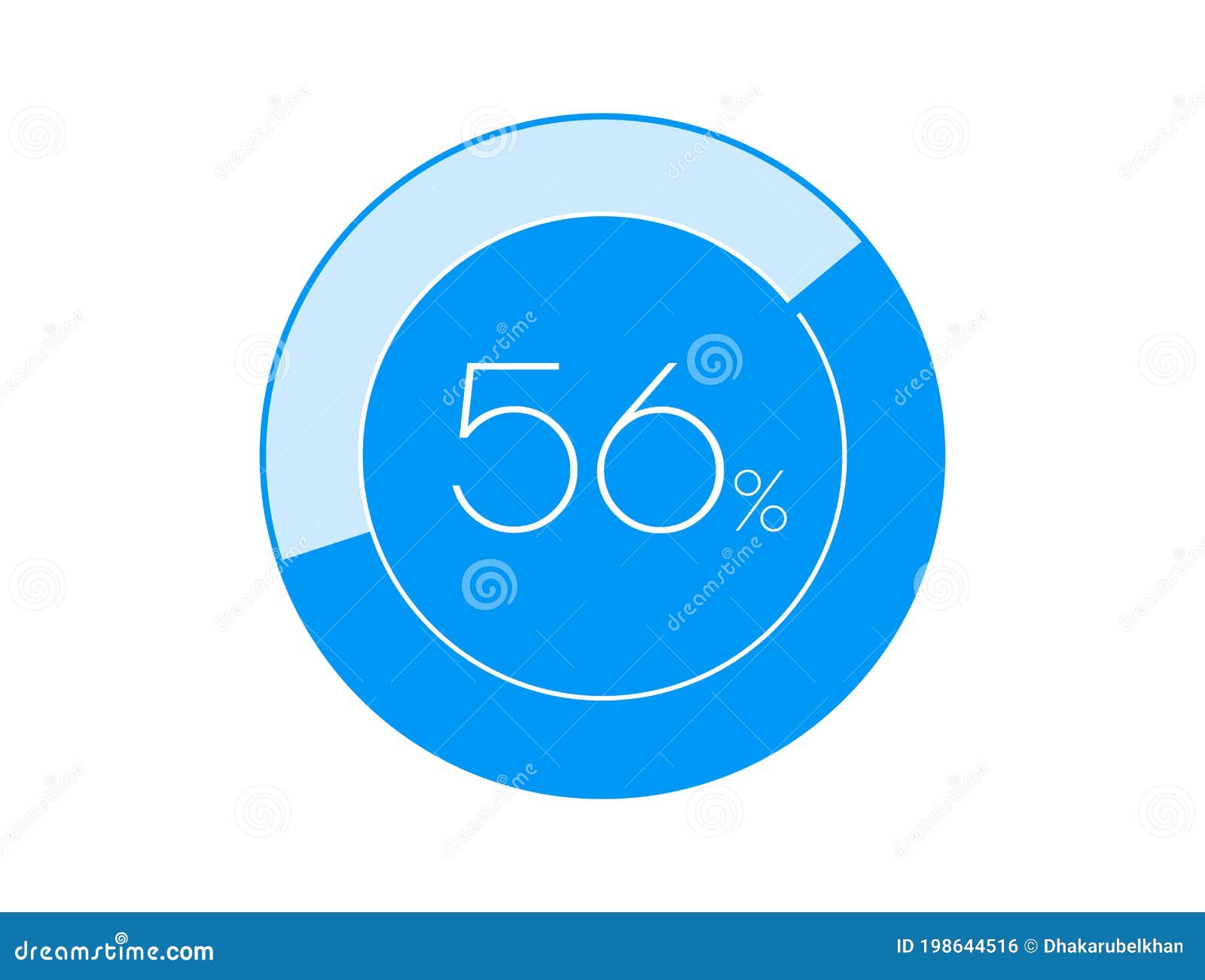 56 Percentage, 56 Percentage Diagrams Infographic Stock Vector ...