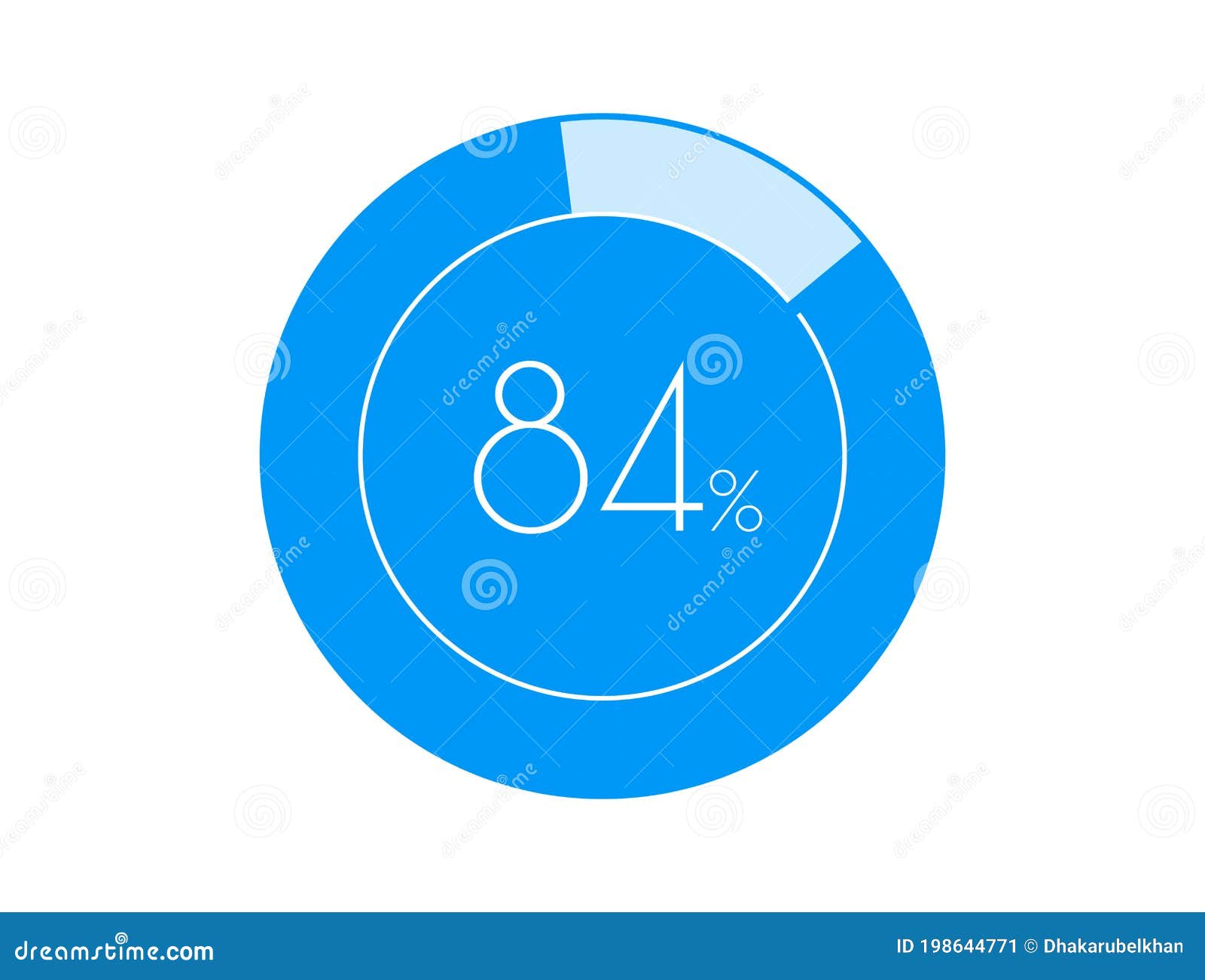 84 Percentage, 84 Percentage Diagrams Infographic Stock Vector ...