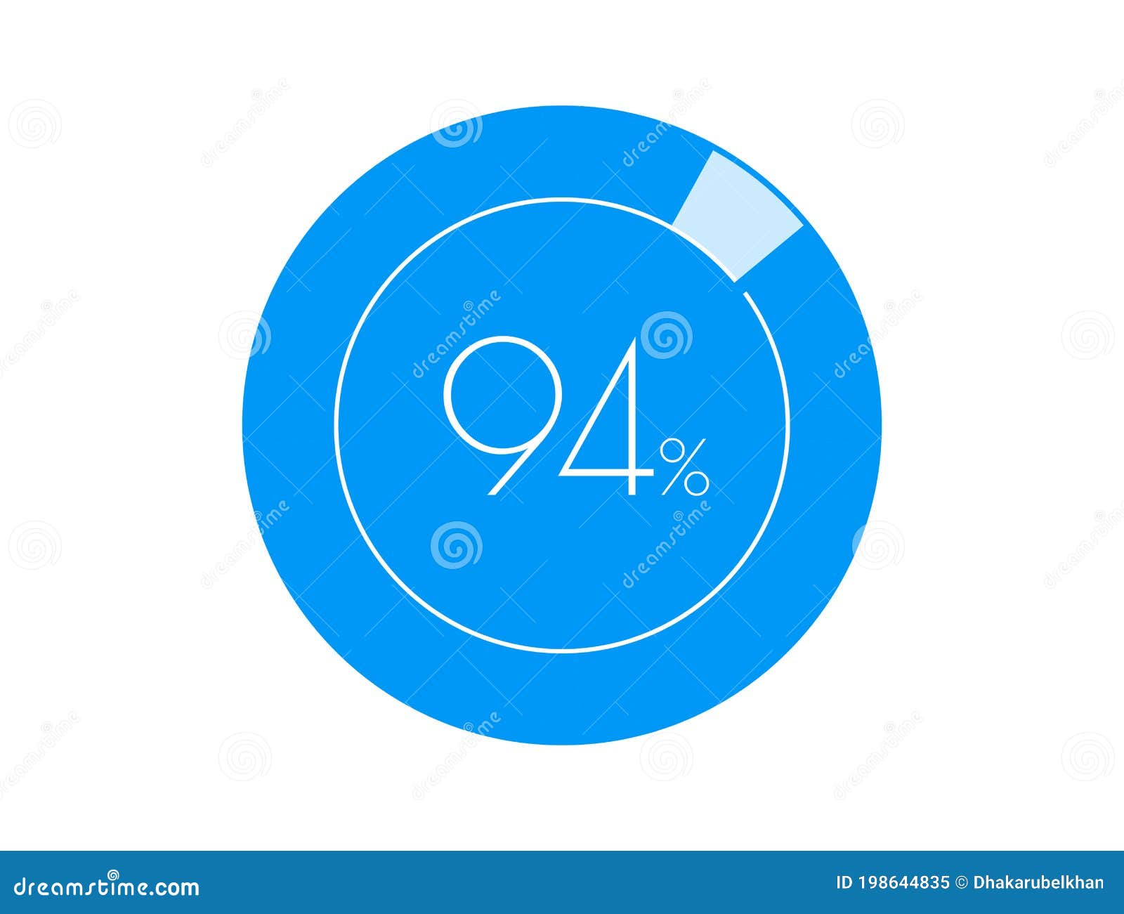 94 Percentage, 94 Percentage Diagrams Infographic Stock Vector ...