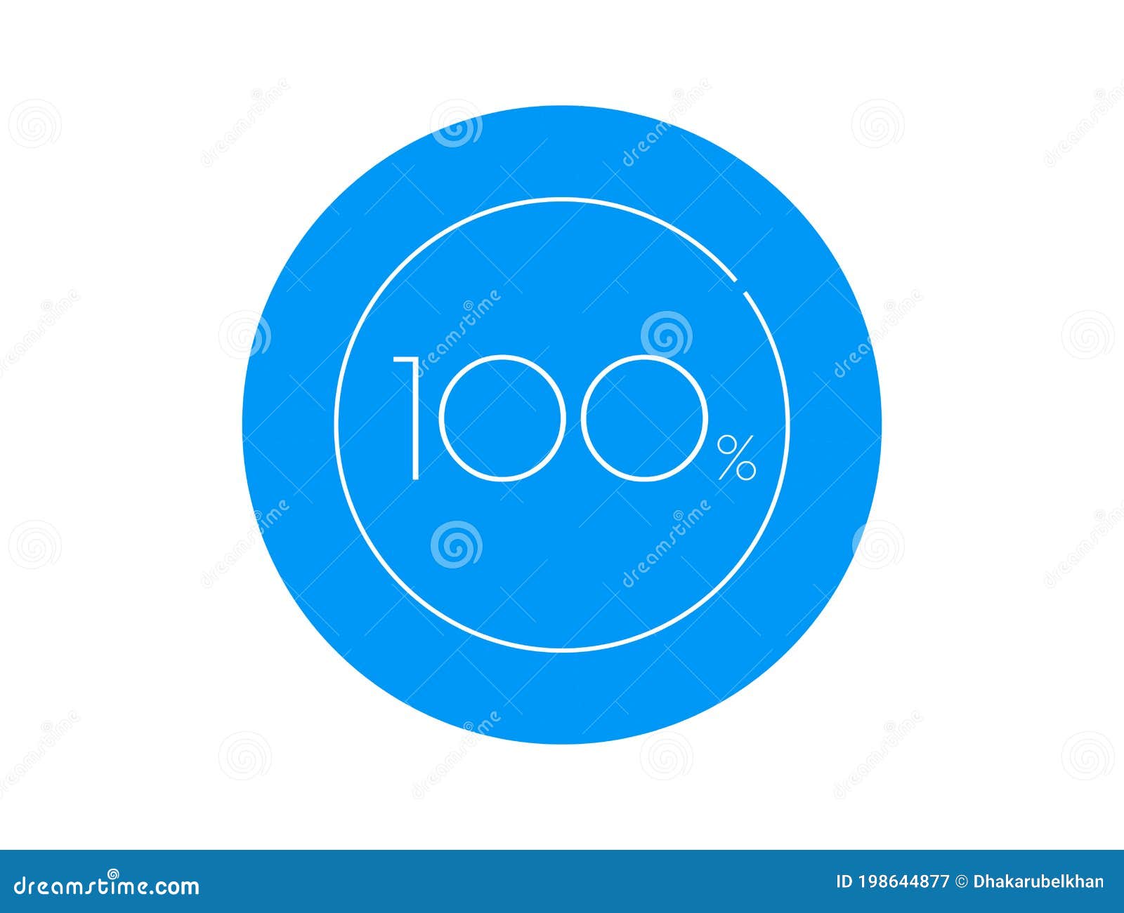 100 Percentage, 100 Percentage Diagrams Infographic Stock Vector ...