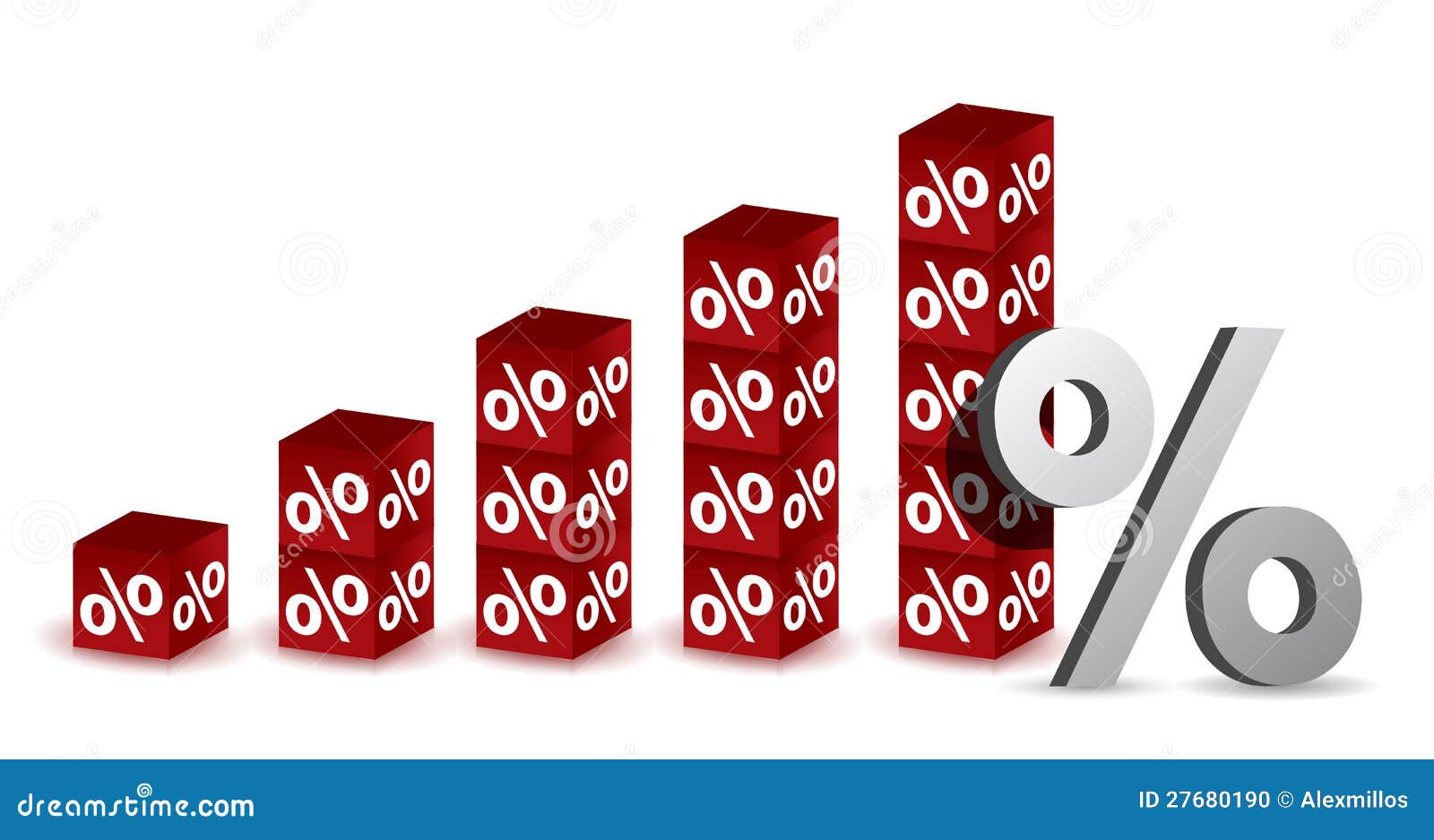 Percentage graph stock illustration. Illustration of percentage - 27680190