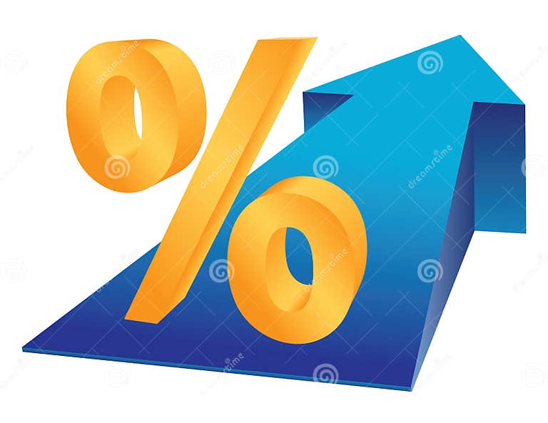 Percentage growing stock vector. Illustration of investment - 18529256