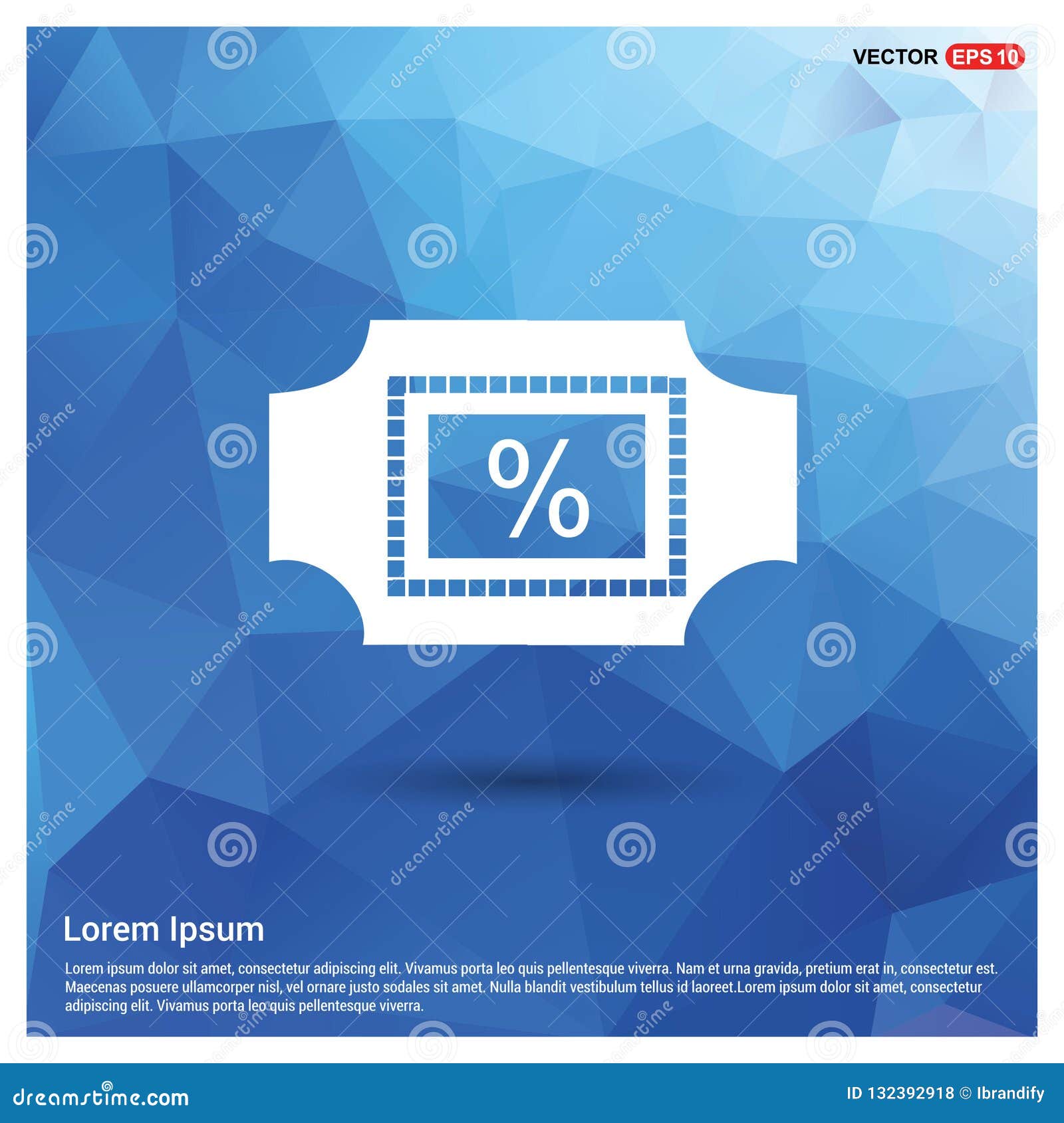 Percentage Icon stock vector. Illustration of isolated - 132392918