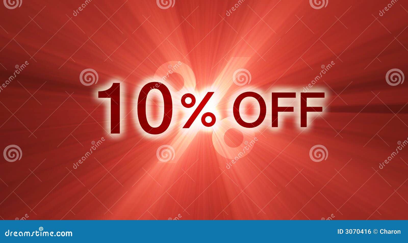Percentage Off Discount Red Banner Stock Illustration - Illustration of ...