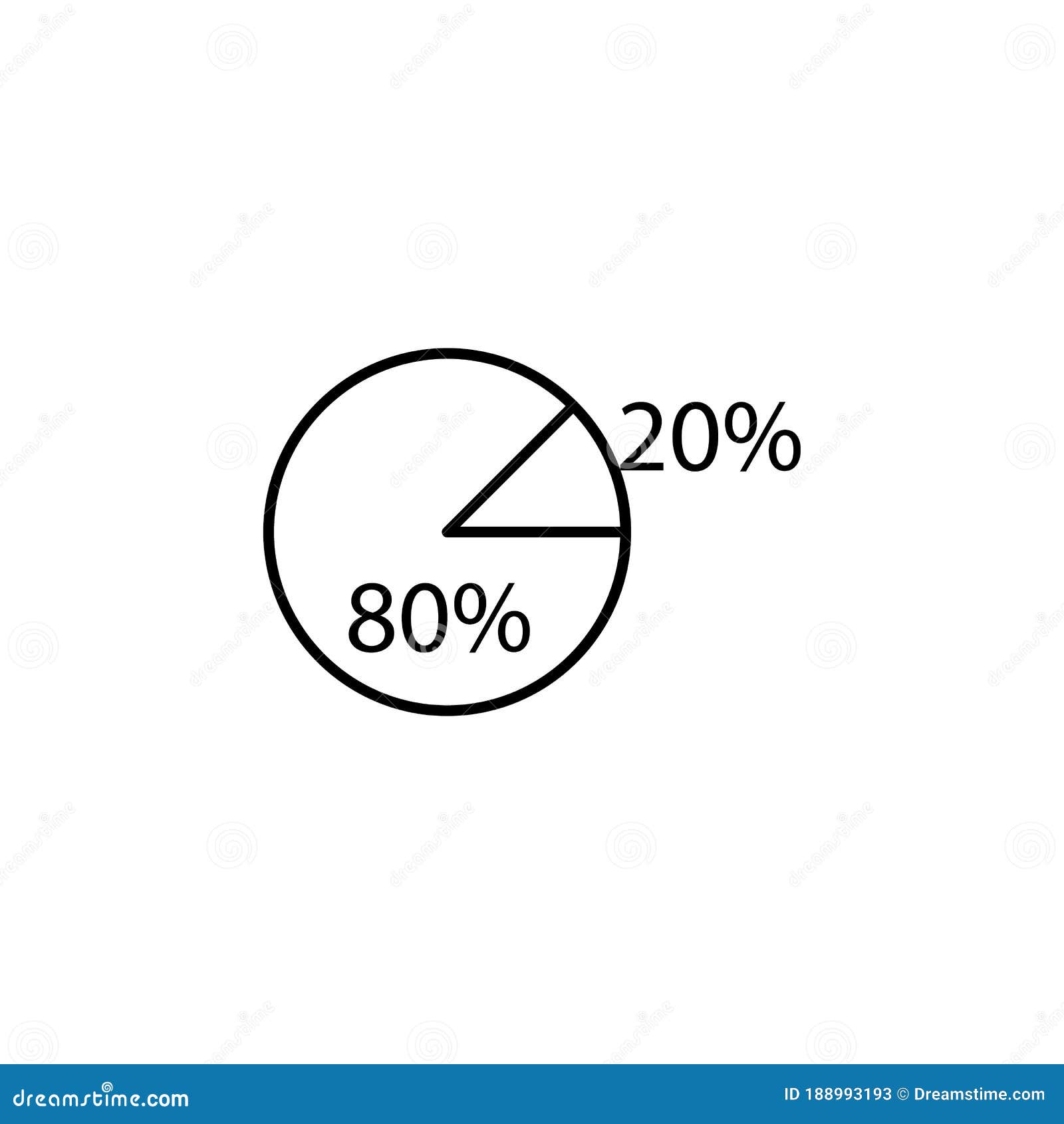 Percentage in a Pie Icon. Element of Mobile Banking for Smart Concept ...