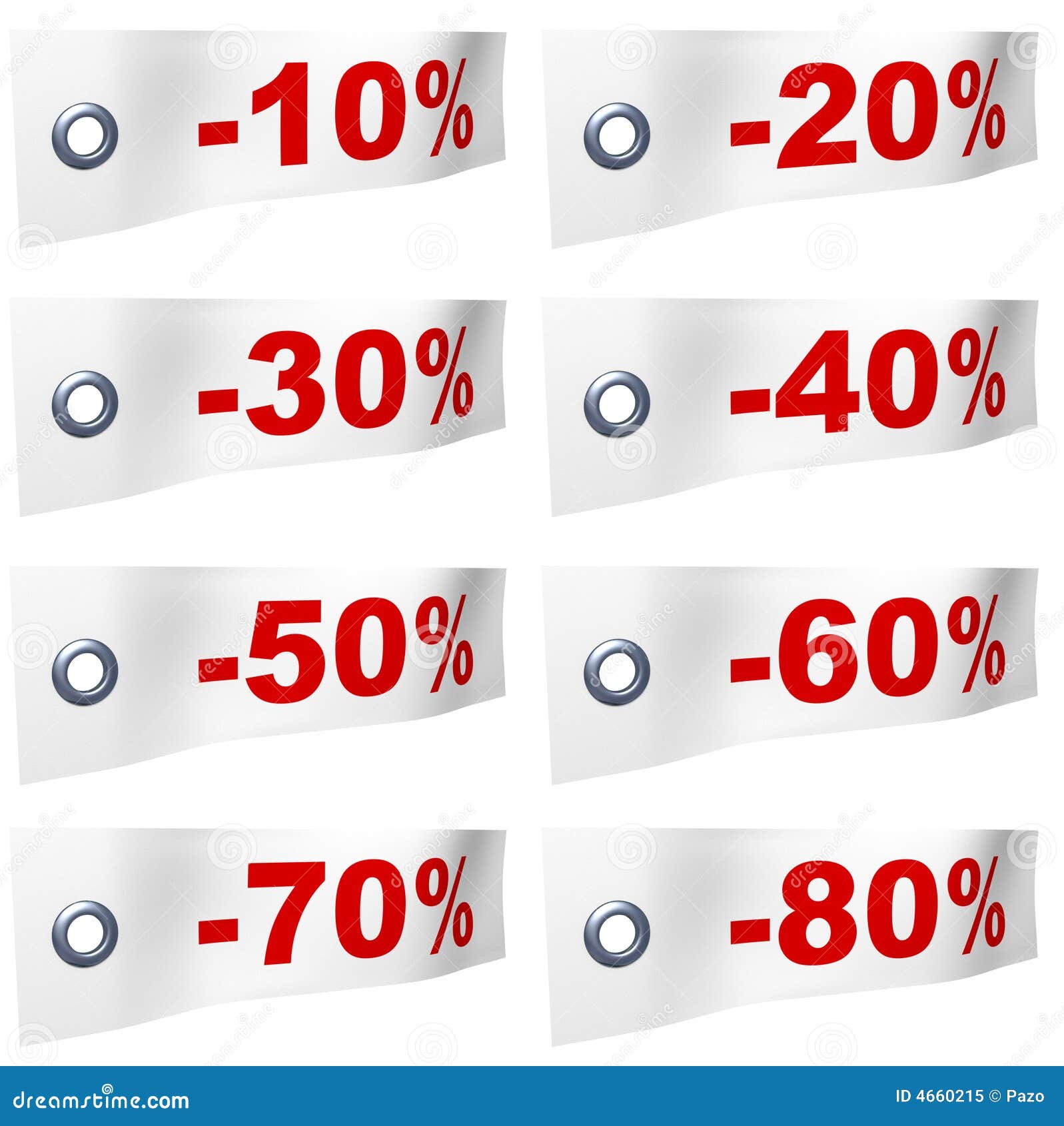 Percentage ribbons stock illustration. Illustration of numbers - 4660215