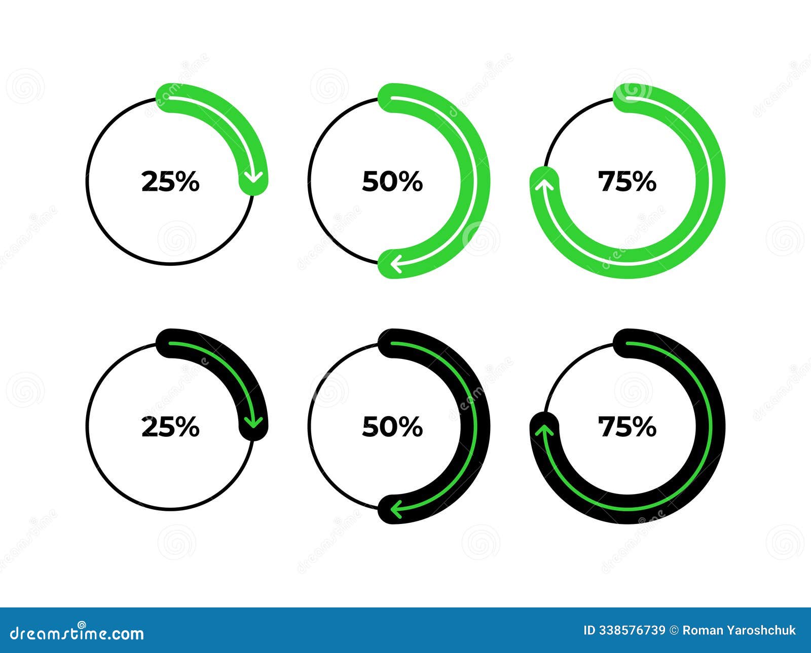 Percentage Scale. Gauge Button Icon Stock Illustration - Illustration ...