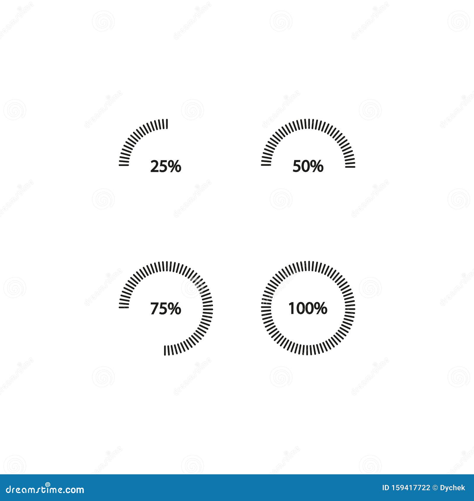 Percentage Scale. Simple Vector Illustration Stock Vector ...