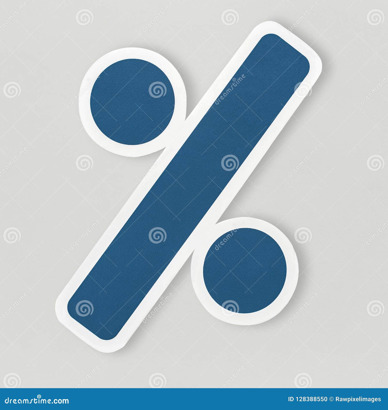 Percentage Sign Icon Isolated on Background Stock Photo - Image of ...