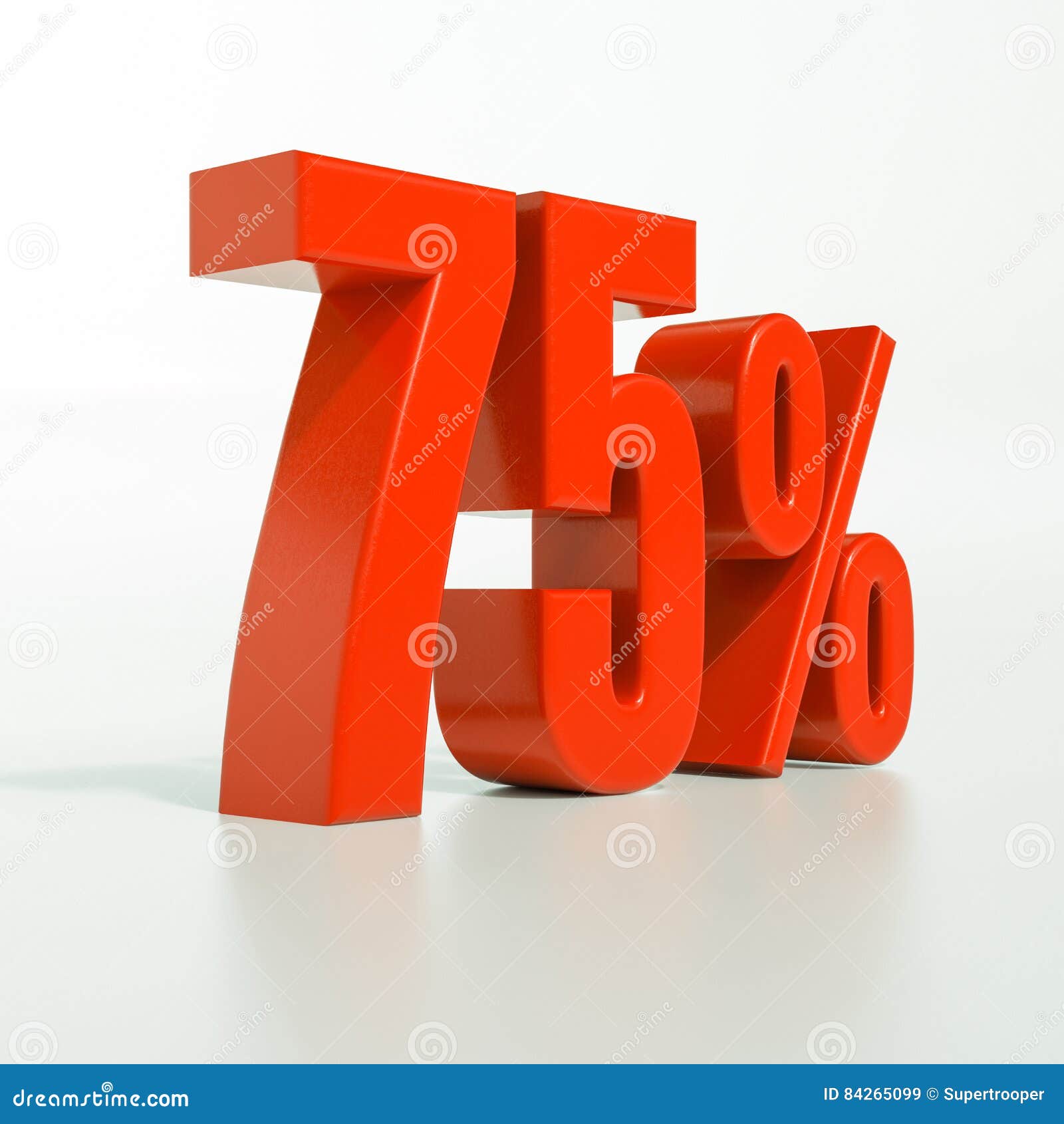 Percentage Sign, 75 Percent Stock Image - Image of three, seventy: 84265099