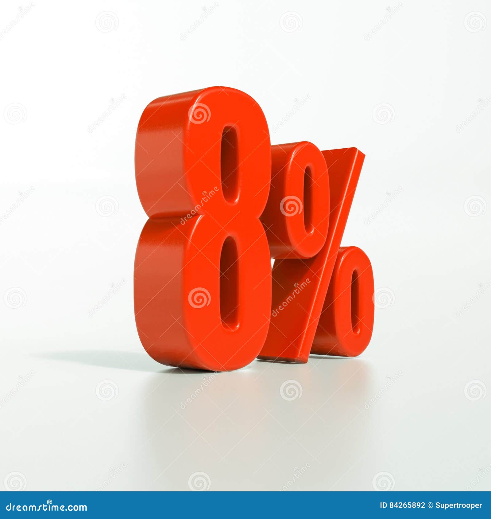 Percentage sign, 8 percent stock photo. Image of digit - 84265892