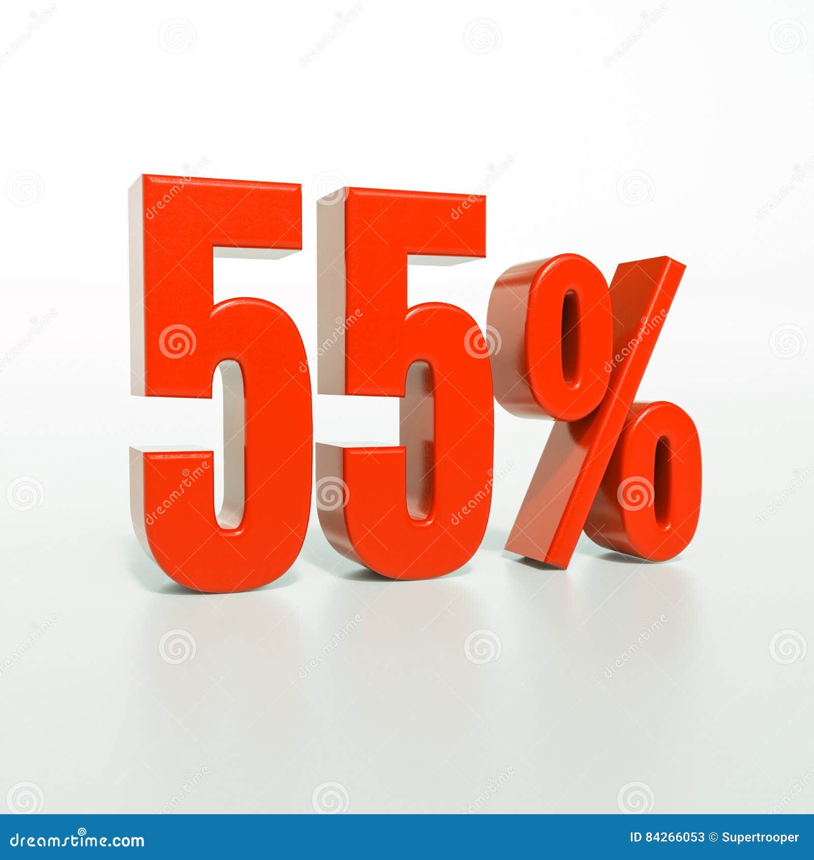 Percentage Sign, 55 Percent Stock Image - Image of five, number: 84266053