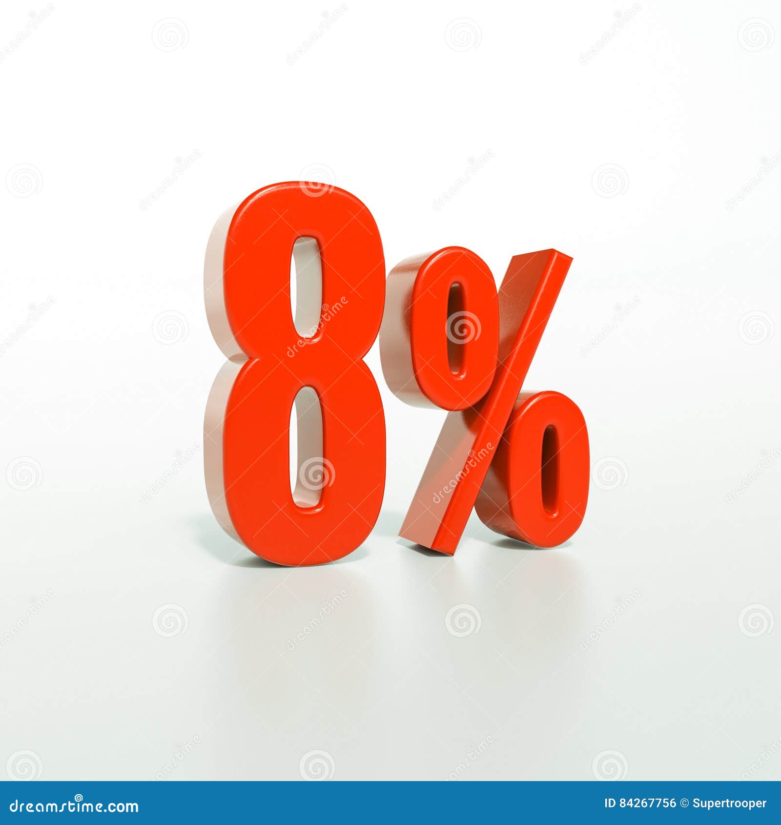 Percentage sign, 8 percent stock photo. Image of special - 84267756