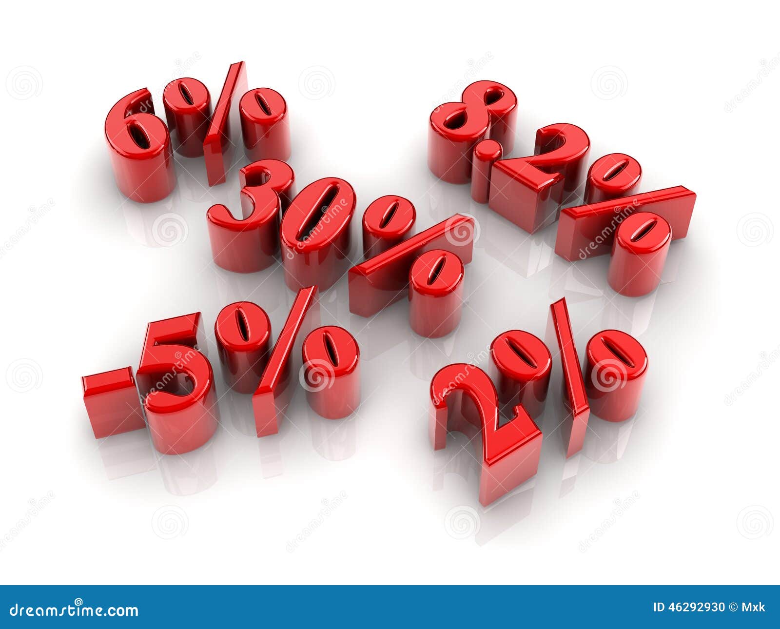 Percentage signs stock illustration. Illustration of reflection - 46292930