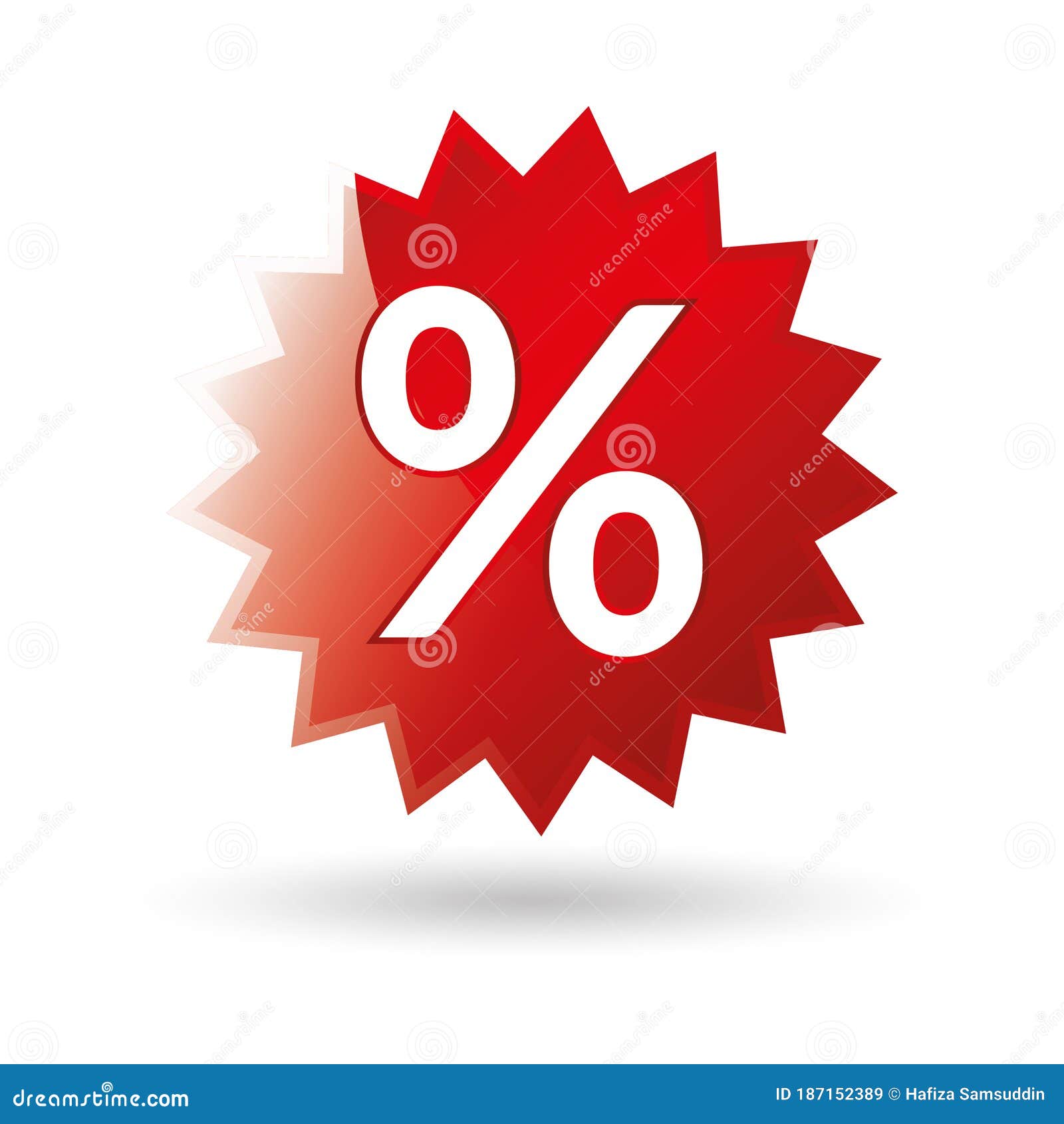 Percentage Sticker. Vector Illustration Decorative Design Stock Vector ...