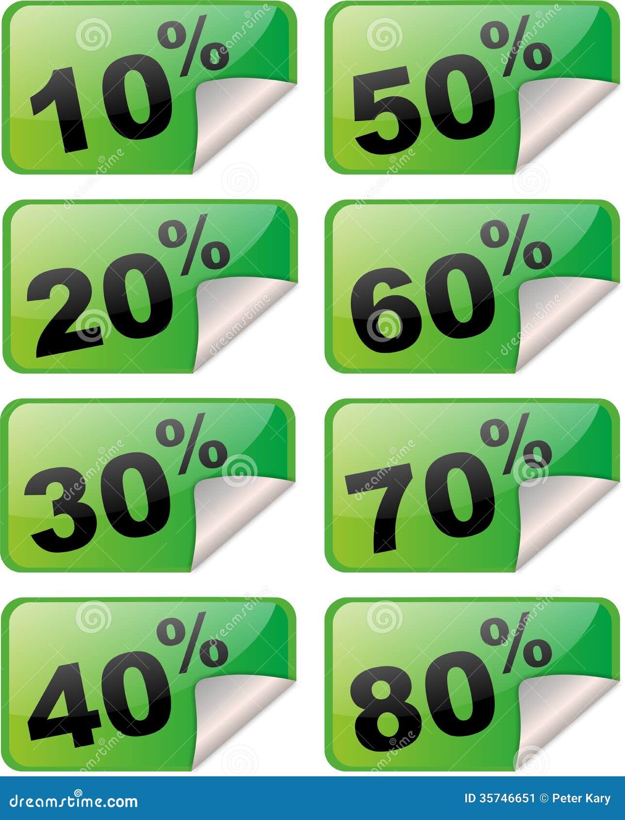 Percentage stickers stock illustration. Illustration of button - 35746651