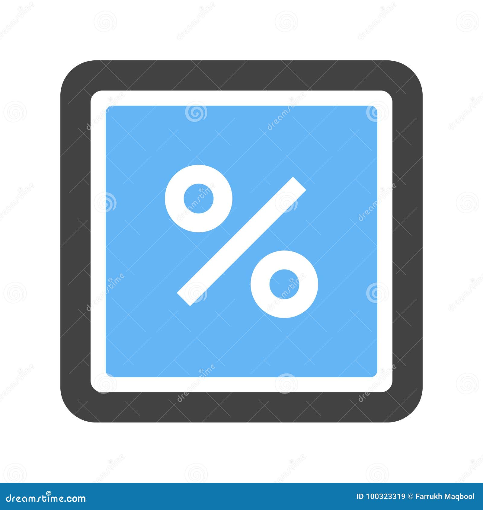 Percentage Symbol stock vector. Illustration of math - 100323319