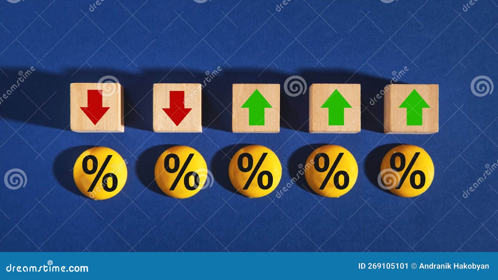 Percentage Symbol with Up and Down Arrows. Interest Rates Stock Image ...