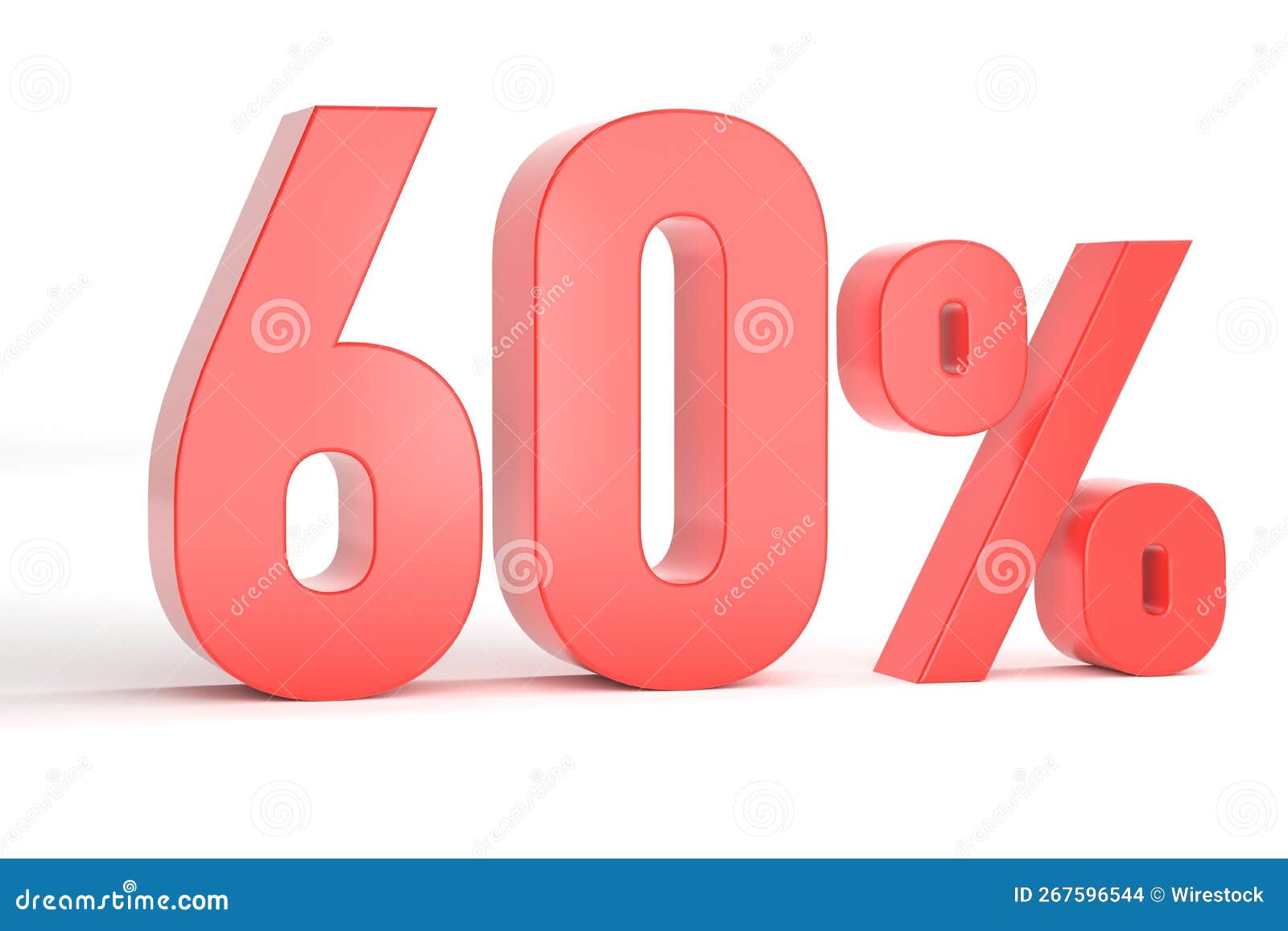 6 Percentage Text on Isolated Background Stock Illustration ...