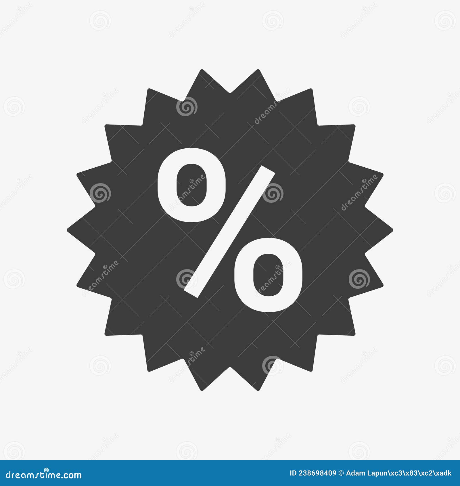 Vector Icon of a Discount on White Background. Stock Vector ...