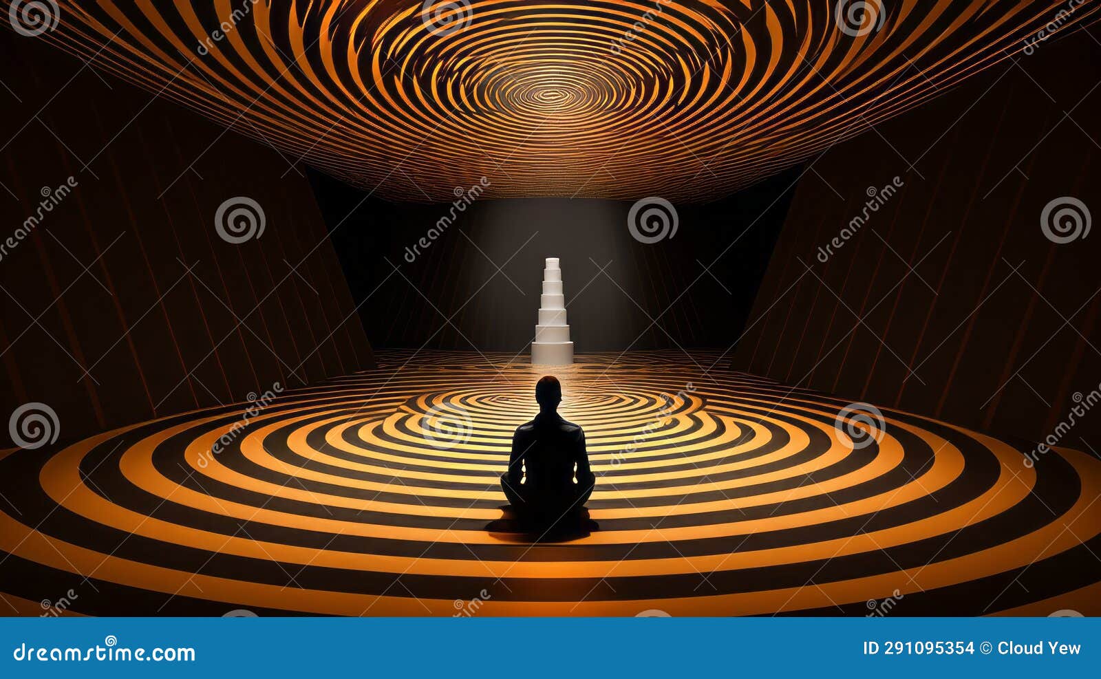 Perception Challenging Scene Illusion Stock Illustration - Illustration ...