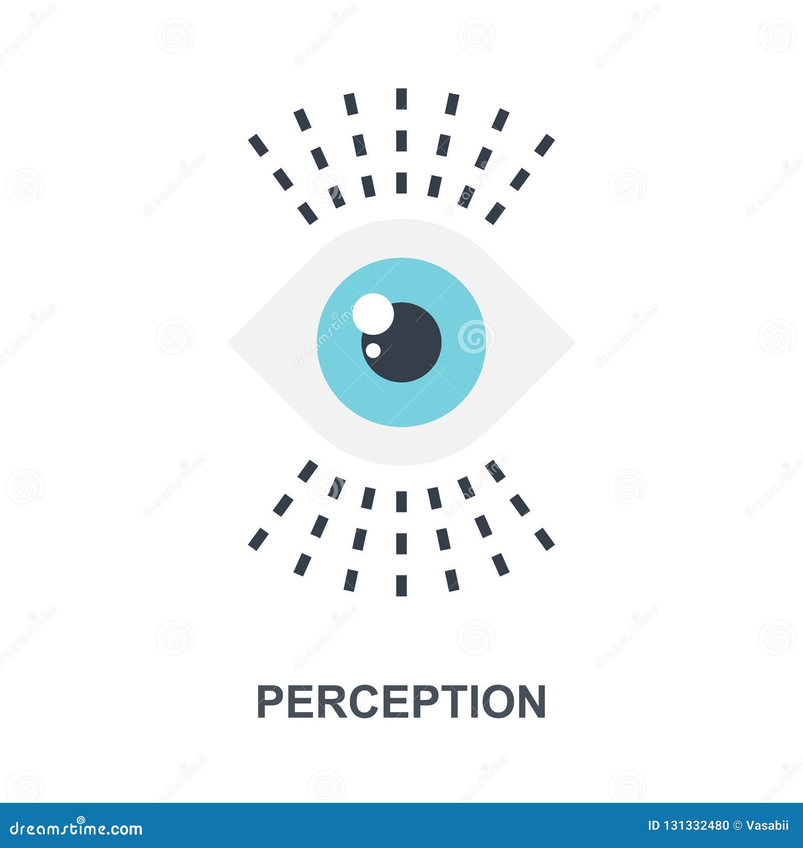 Perception icon concept stock vector. Illustration of strategy - 131332480