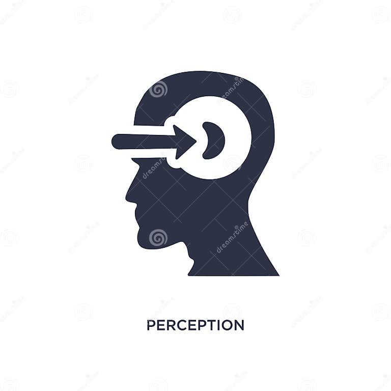 Perception Icon on White Background. Simple Element Illustration from ...