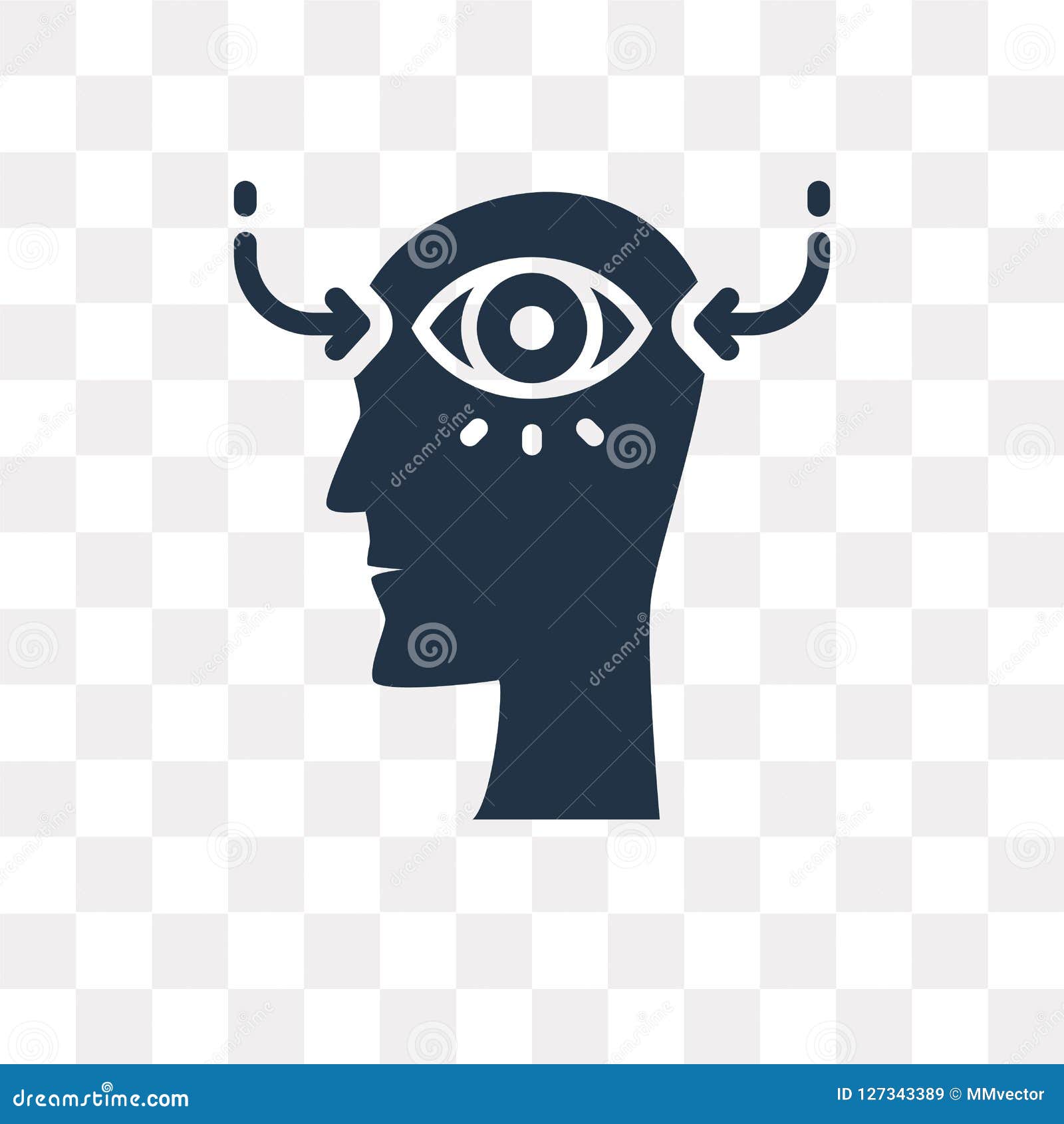 Perception Vector Icon Isolated on Transparent Background, Perception ...