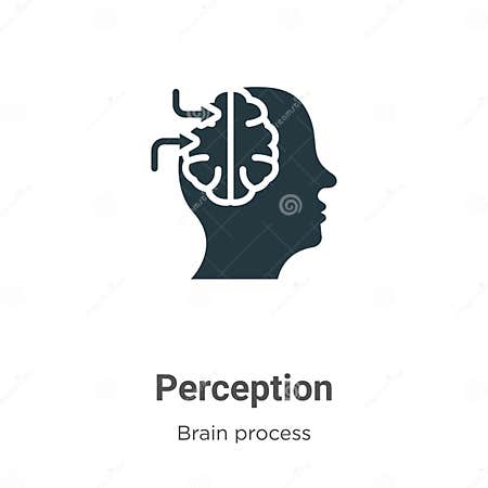 Perception Vector Icon on White Background. Flat Vector Perception Icon ...