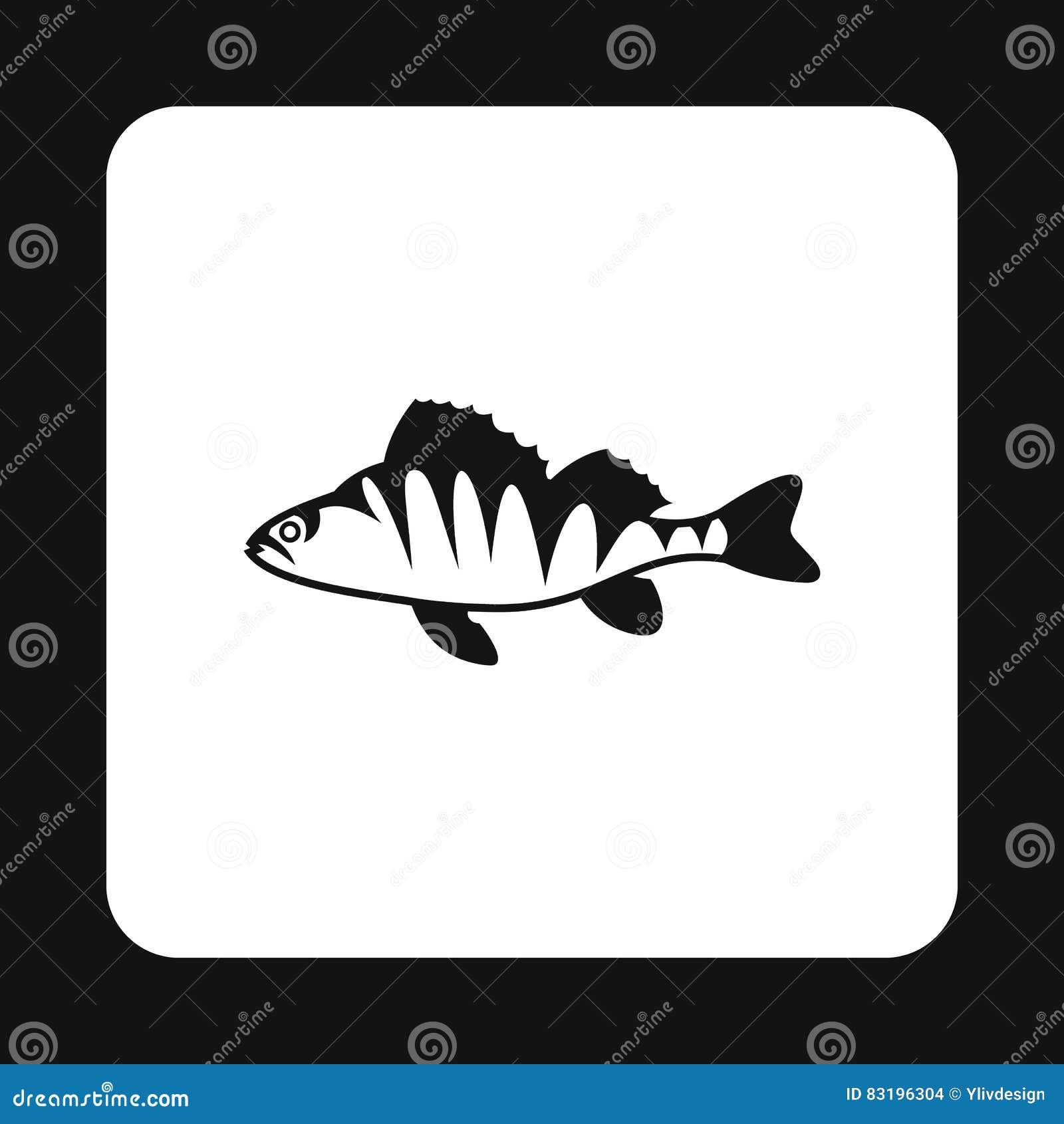 Perch Icon Vector Isolated On White Background, Logo Concept Of ...