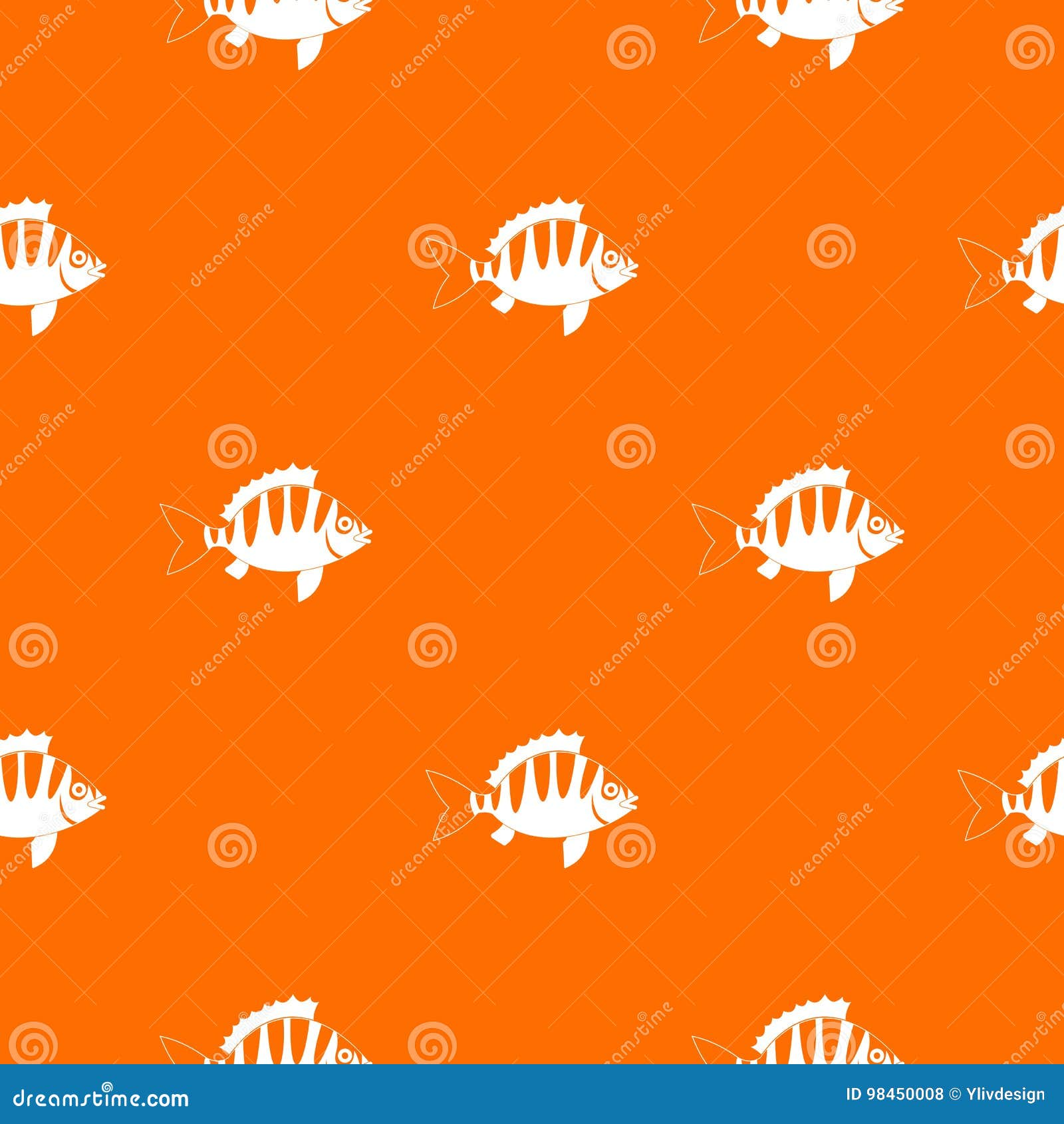 Perch pattern seamless stock vector. Illustration of perca - 98450008