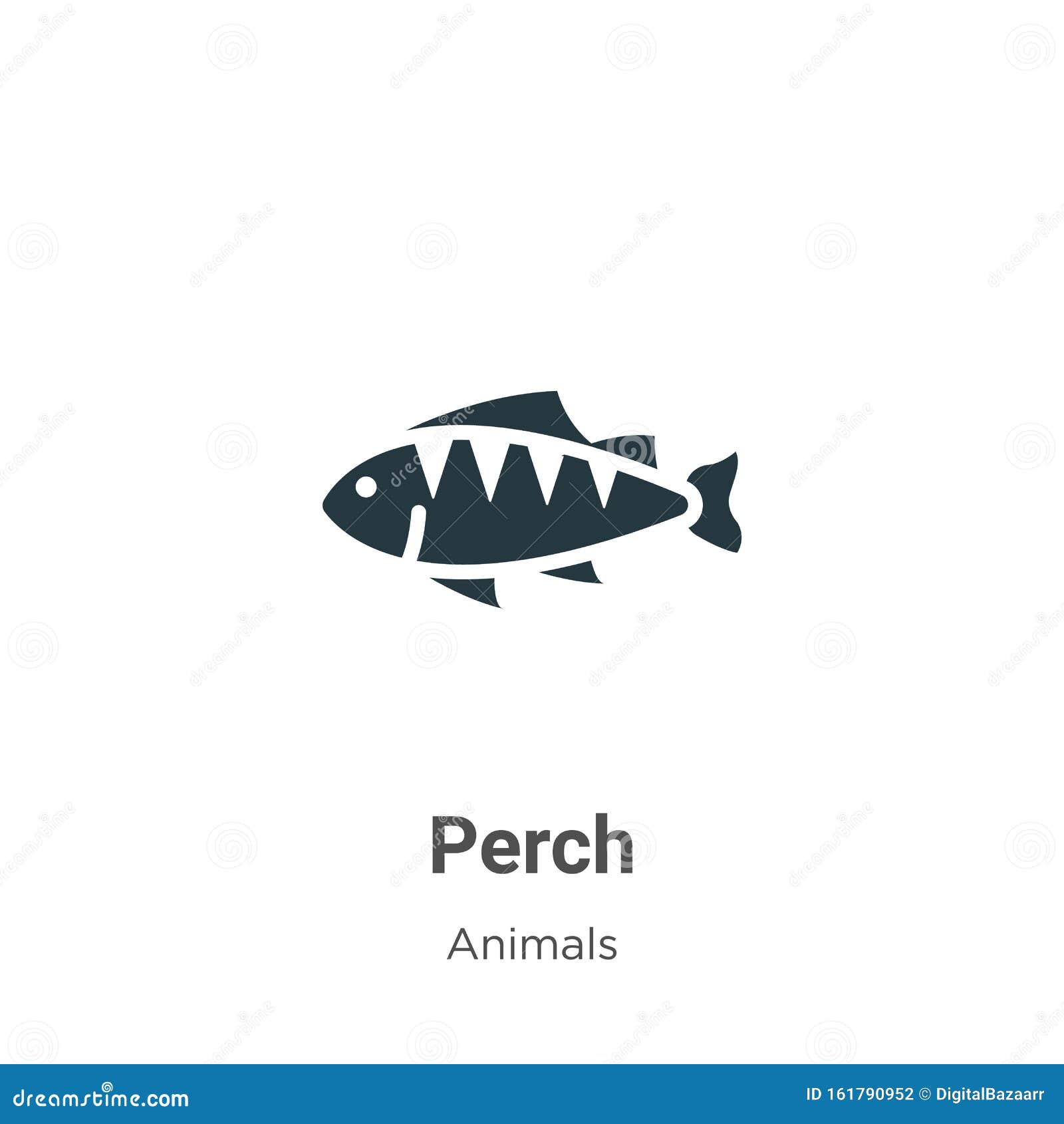 Perch Vector On White Background . Vector Logo | CartoonDealer.com ...