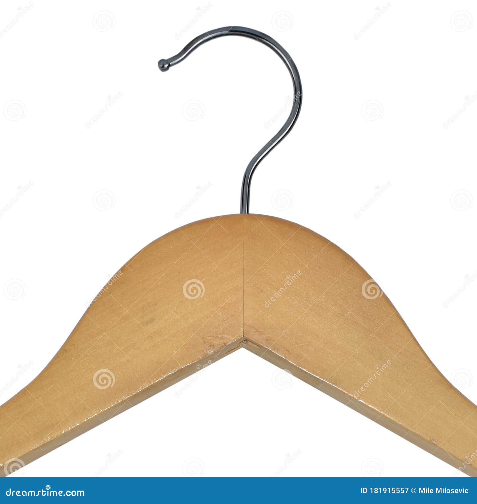 Percha De Ropa De Madera Sobre Fondo Blanco Imagen de archivo - Imagen ...